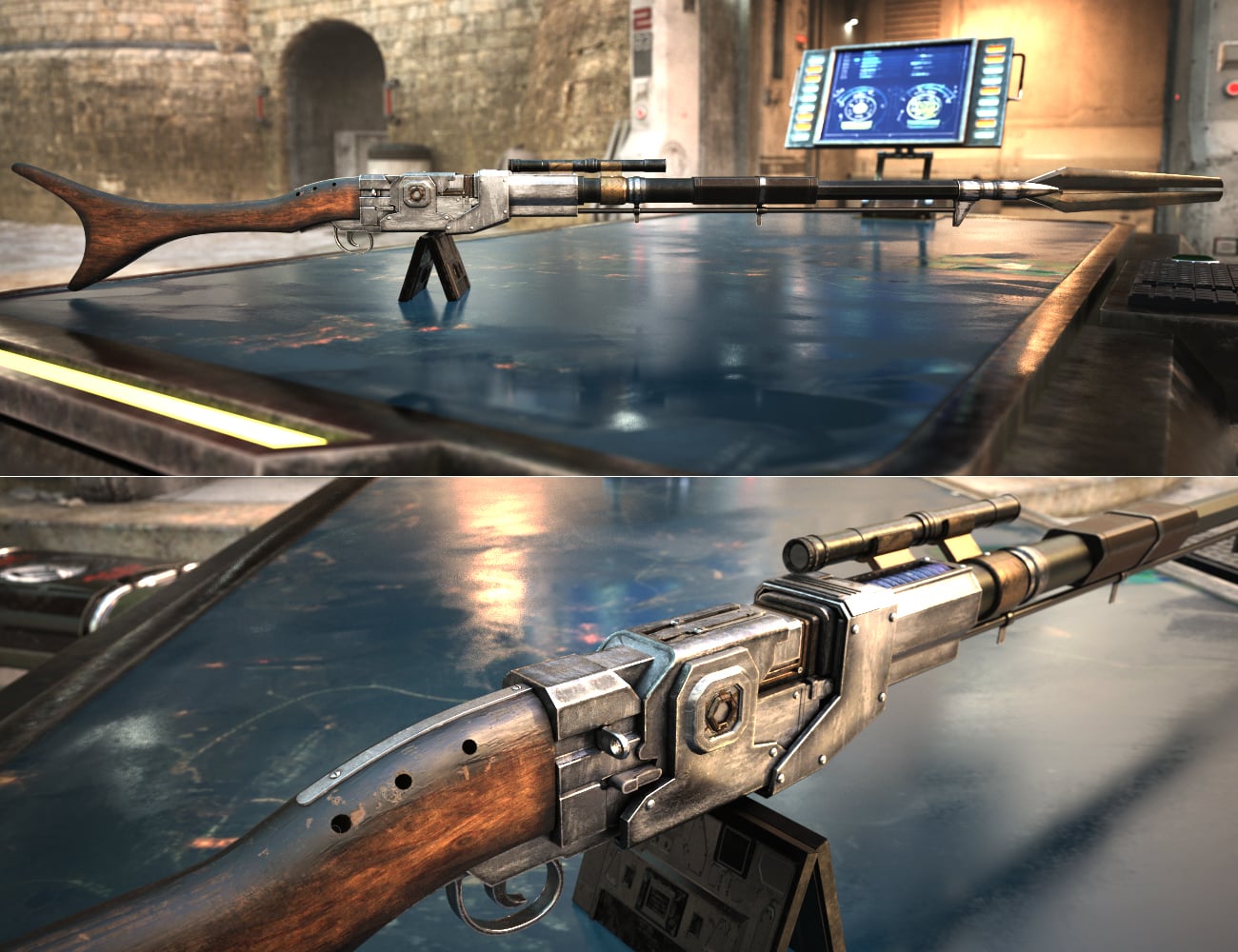 XI Sci-fi Blasters Add-On | Daz 3D