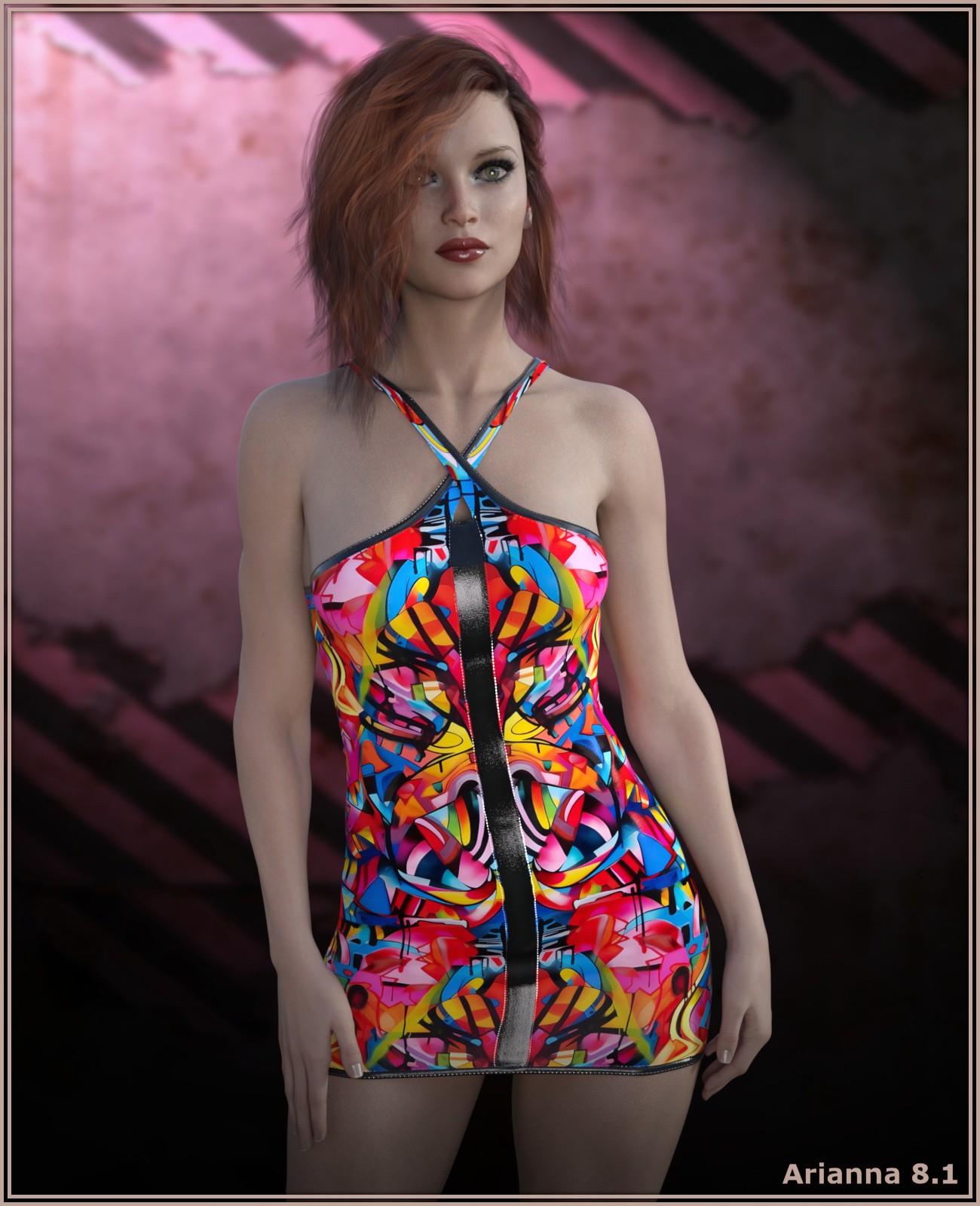 dForce Crossed Tank Mini G8F and G8.1F | Daz 3D