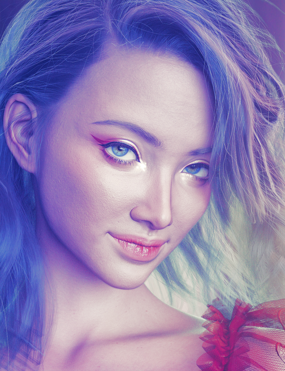 PTF Anime Inspired Makeup for Genesis 9 | Daz 3D