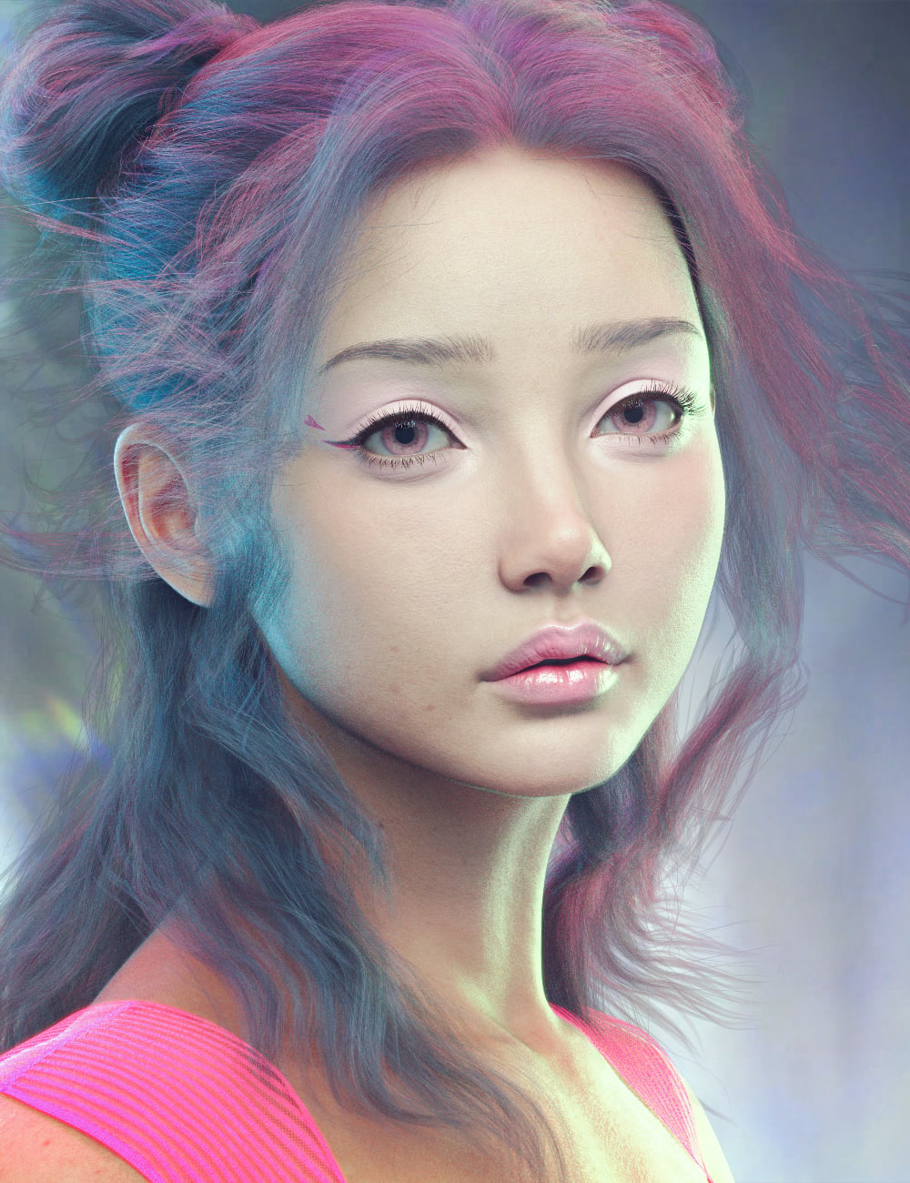 PTF Anime Inspired Makeup for Genesis 9 | Daz 3D