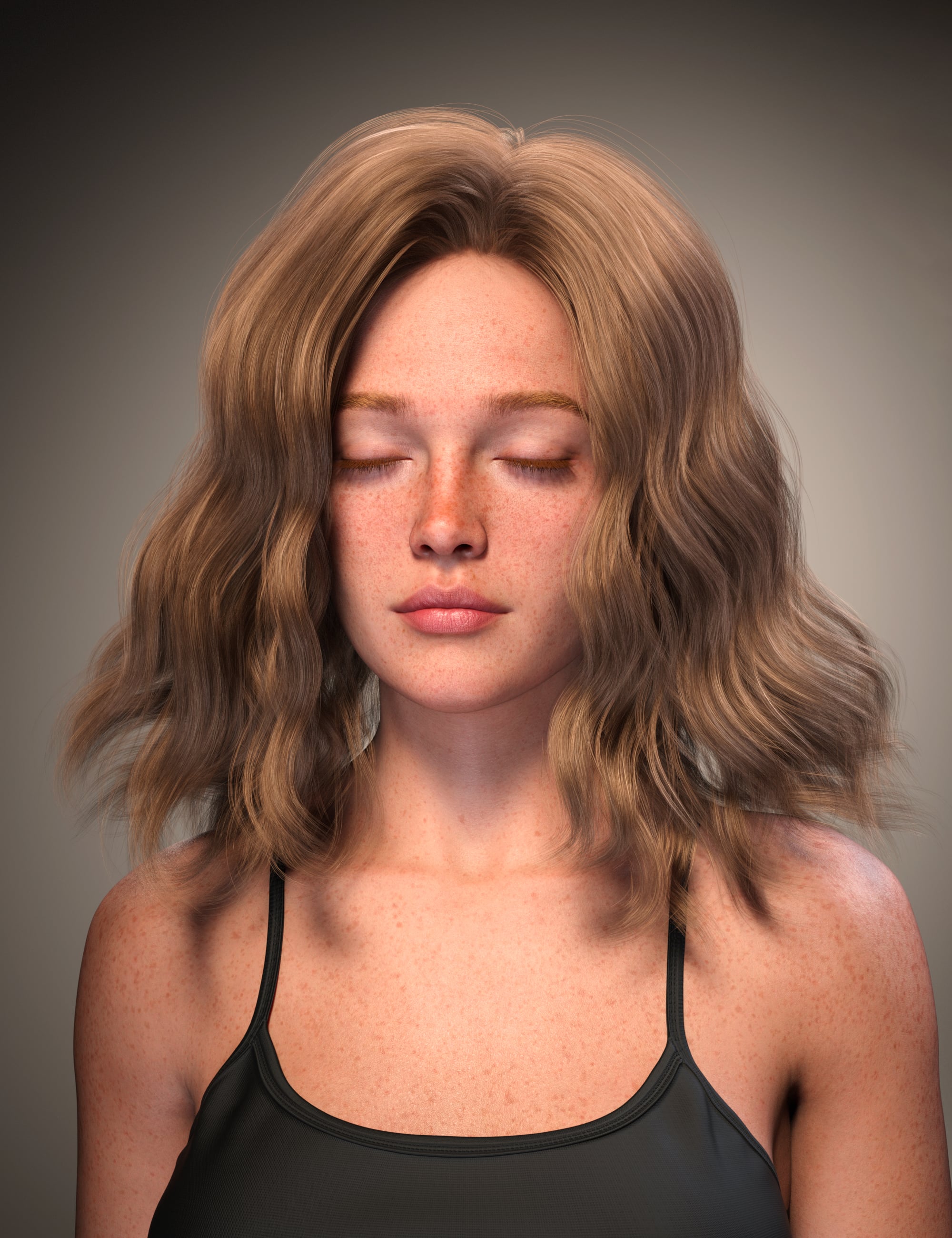 FE Lithe Princess Curl Hair 6 in 1 for Genesis 9 | Daz 3D