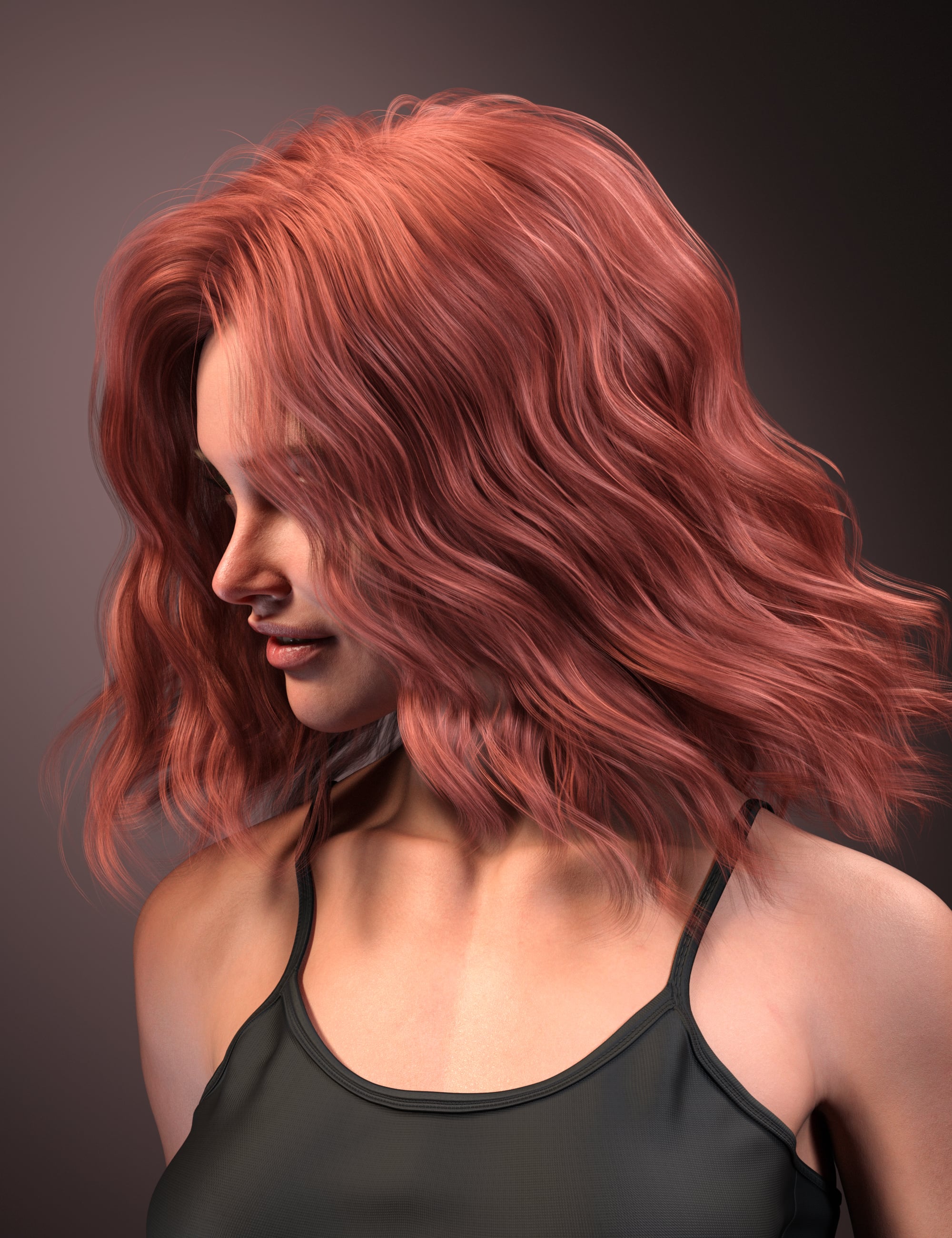 FE Lithe Princess Curl Hair 6 in 1 for Genesis 9 | Daz 3D