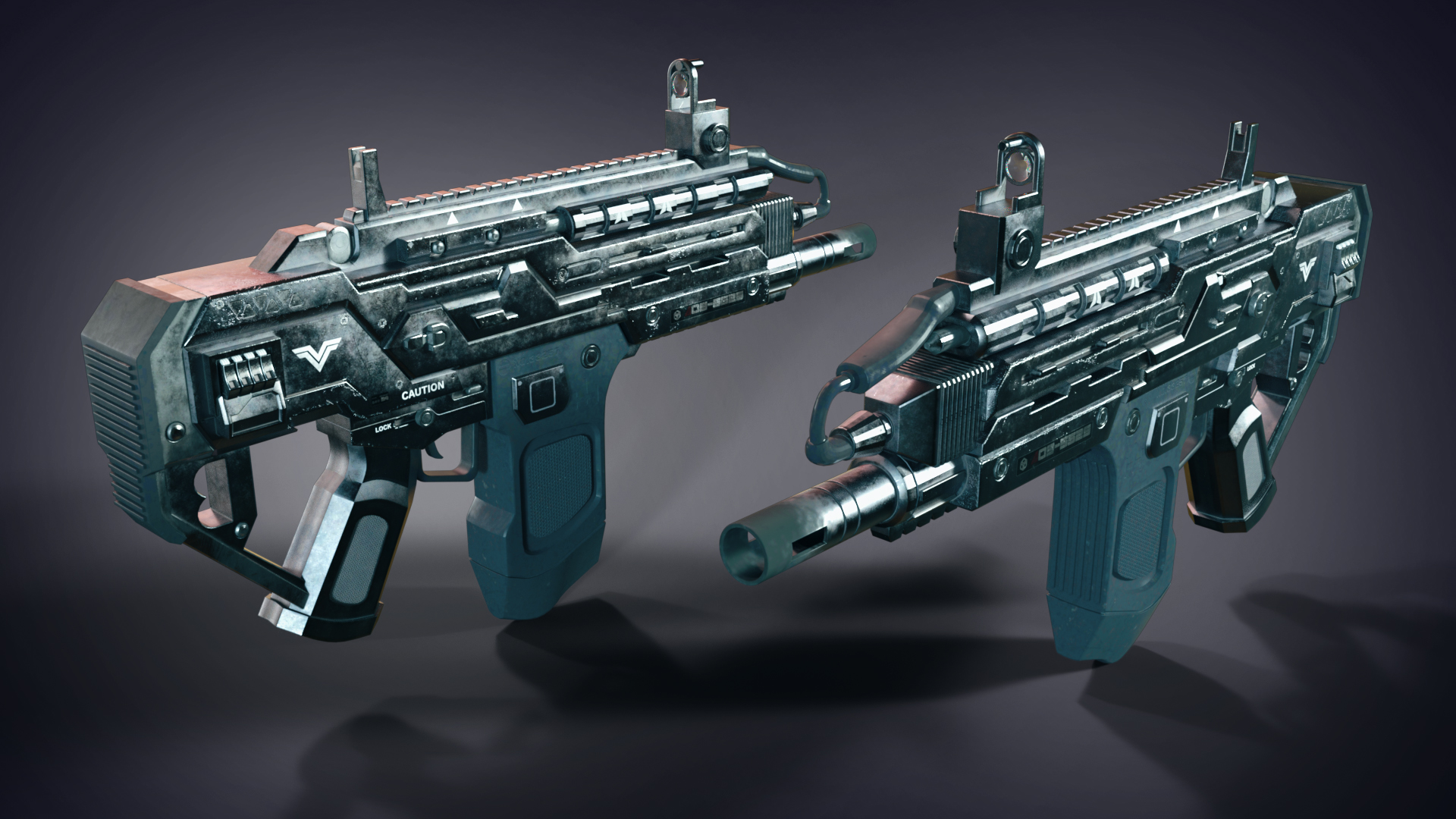 Futuristic Weapon Collection 01 | Daz 3D