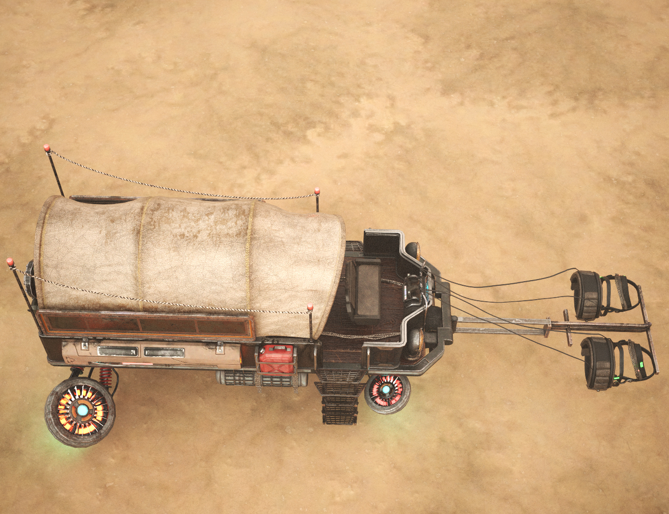 XI Futuristic Western Carriage | Daz 3D