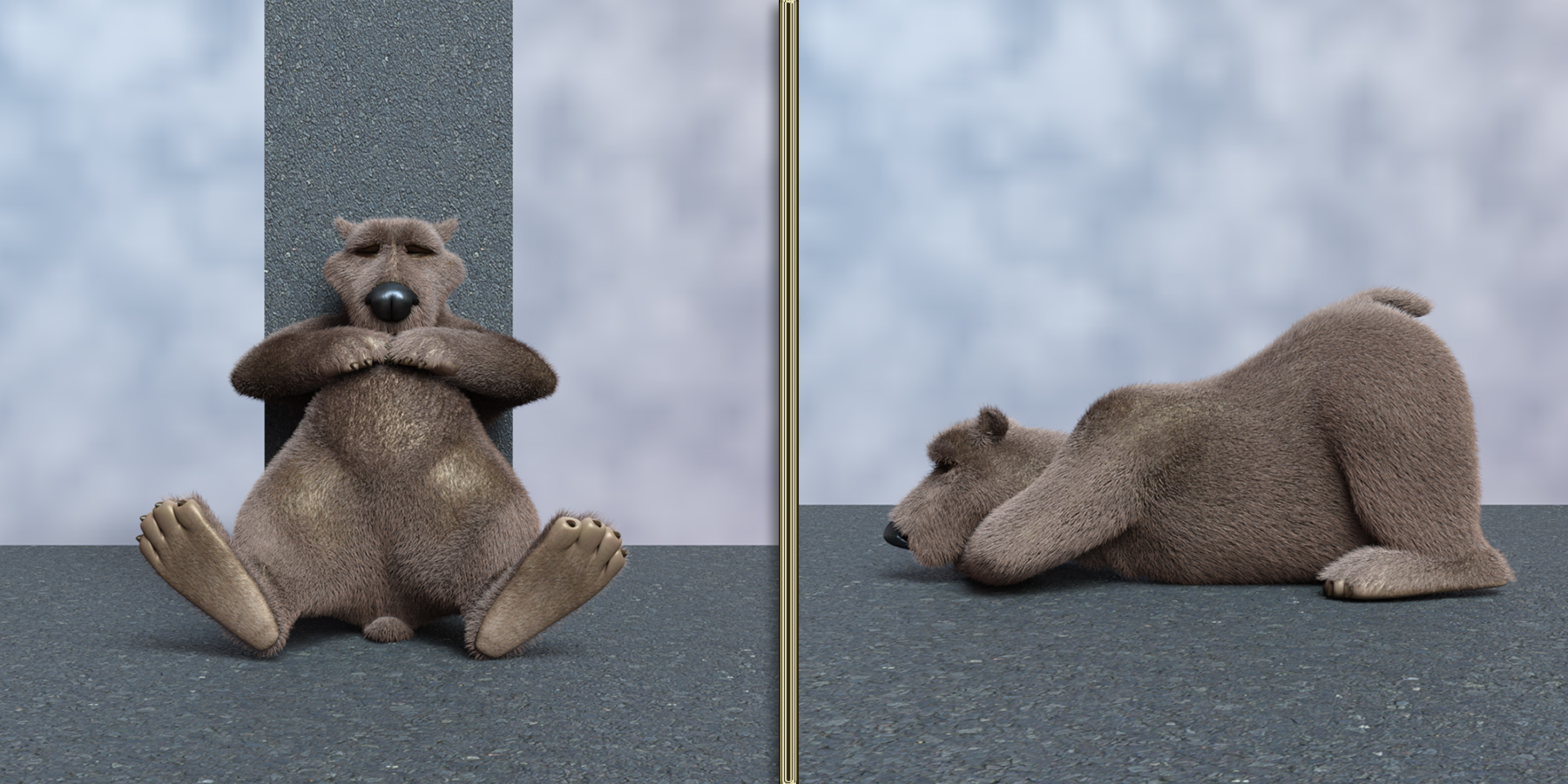 Bear With Me Poses for Toon Bear | Daz 3D