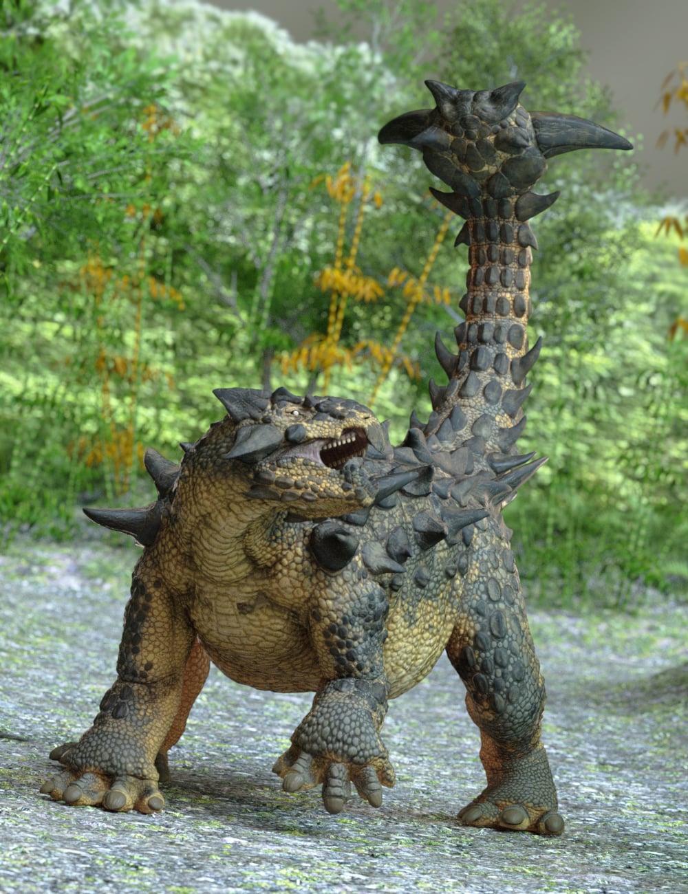 Ankylo Poses for HH Ankylosaurus | Daz 3D
