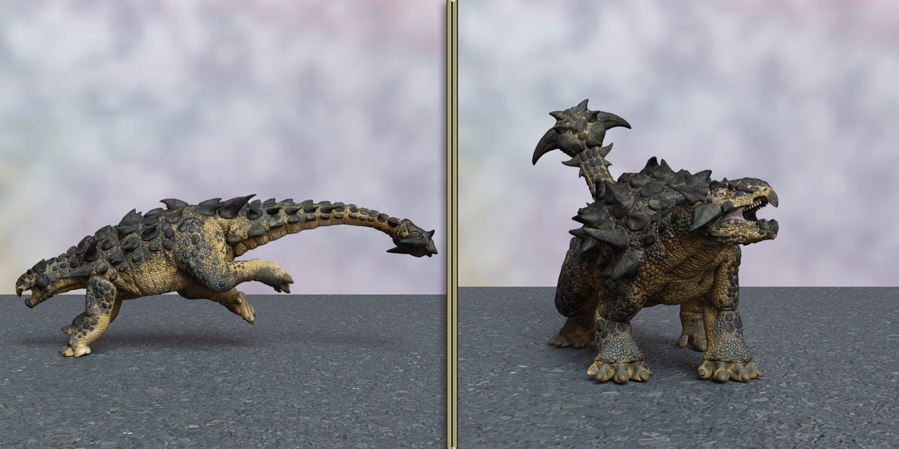 Ankylo Poses for HH Ankylosaurus | Daz 3D