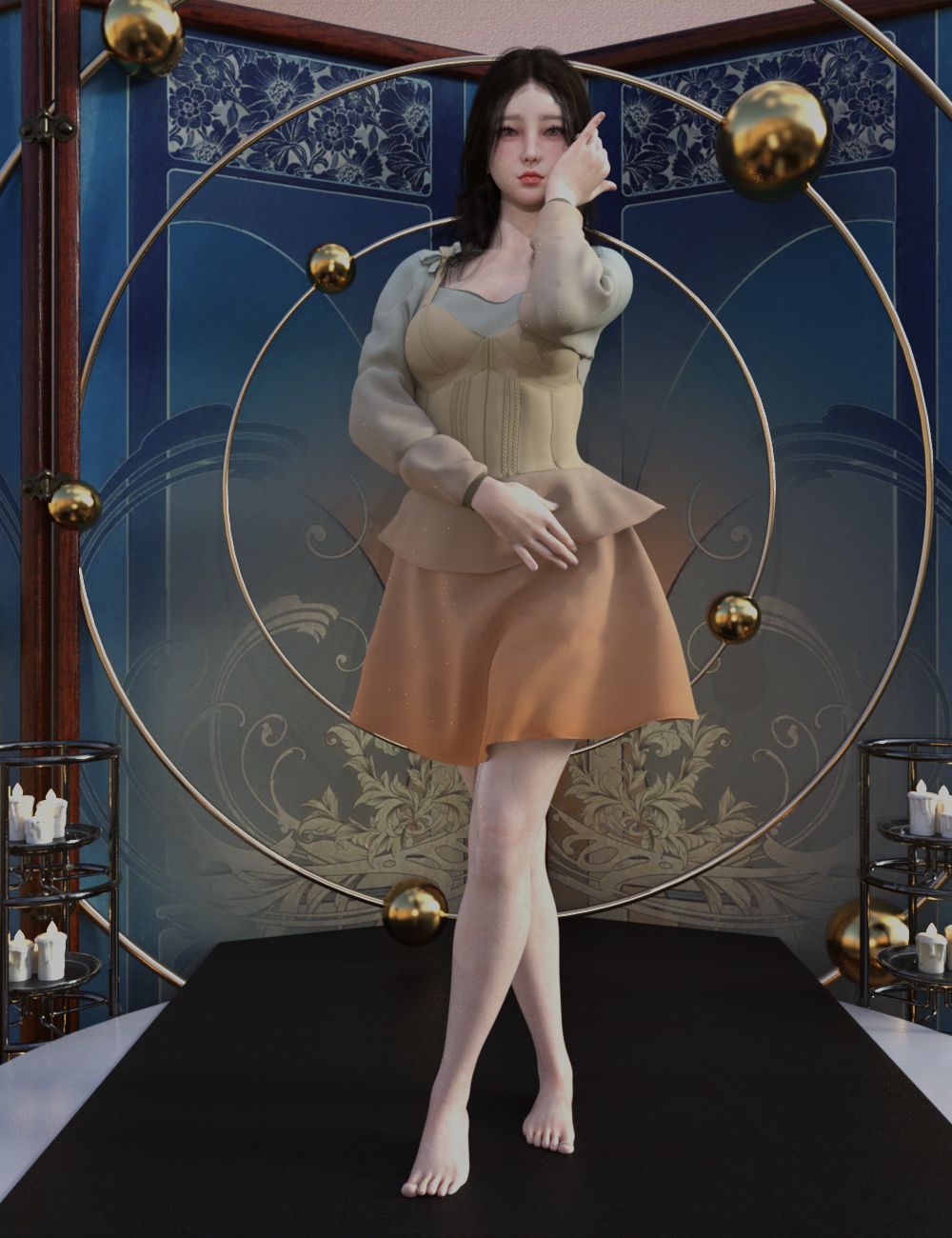 dForce EG Multi-style Skirt Set for Genesis 9 | Daz 3D