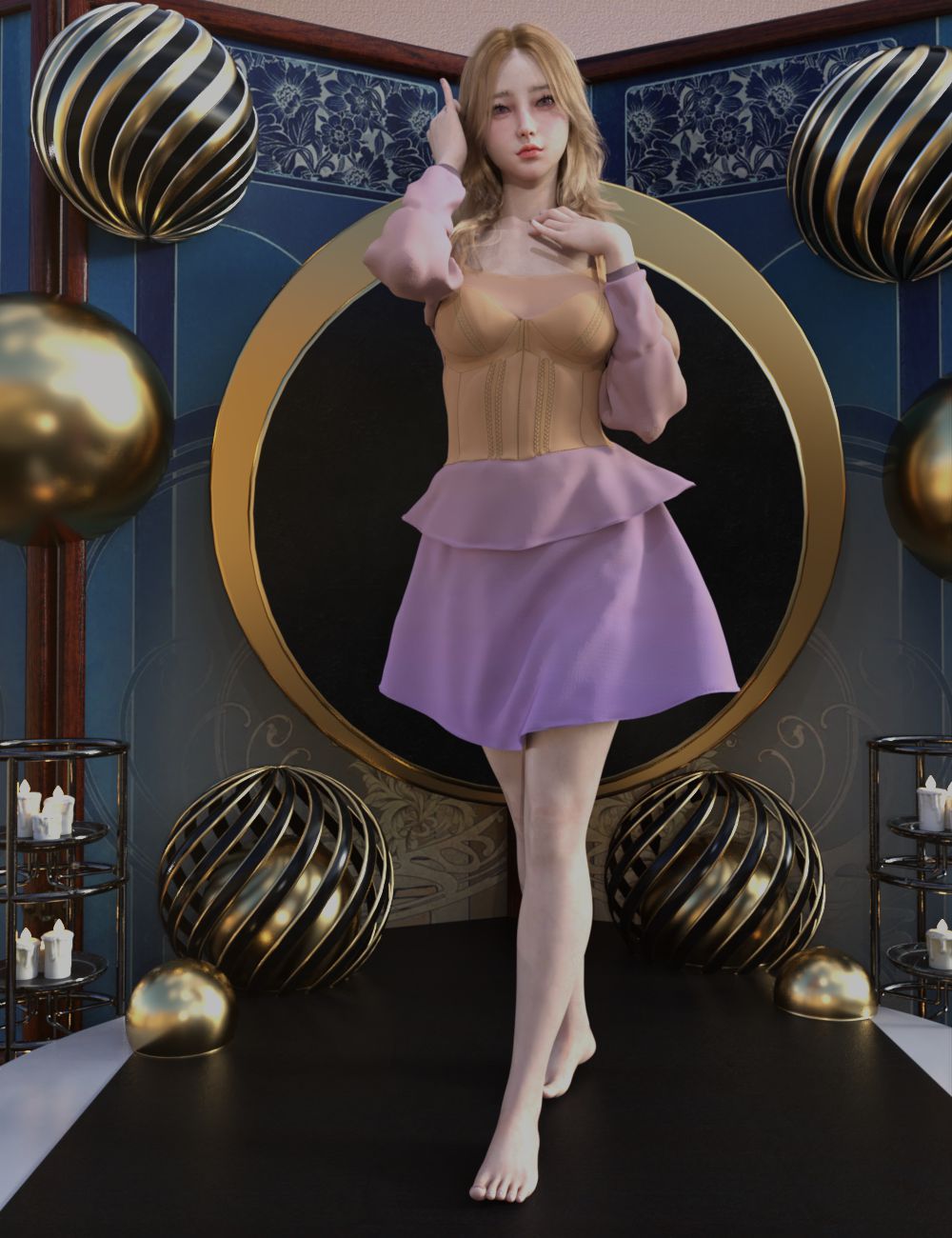 dForce EG Multi-style Skirt Set for Genesis 9 | Daz 3D