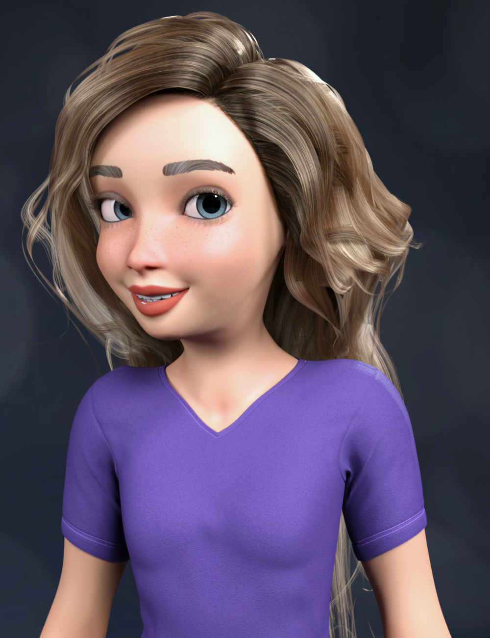 Young Toon Female for Cartoon Adult Female for Genesis 9 | Daz 3D