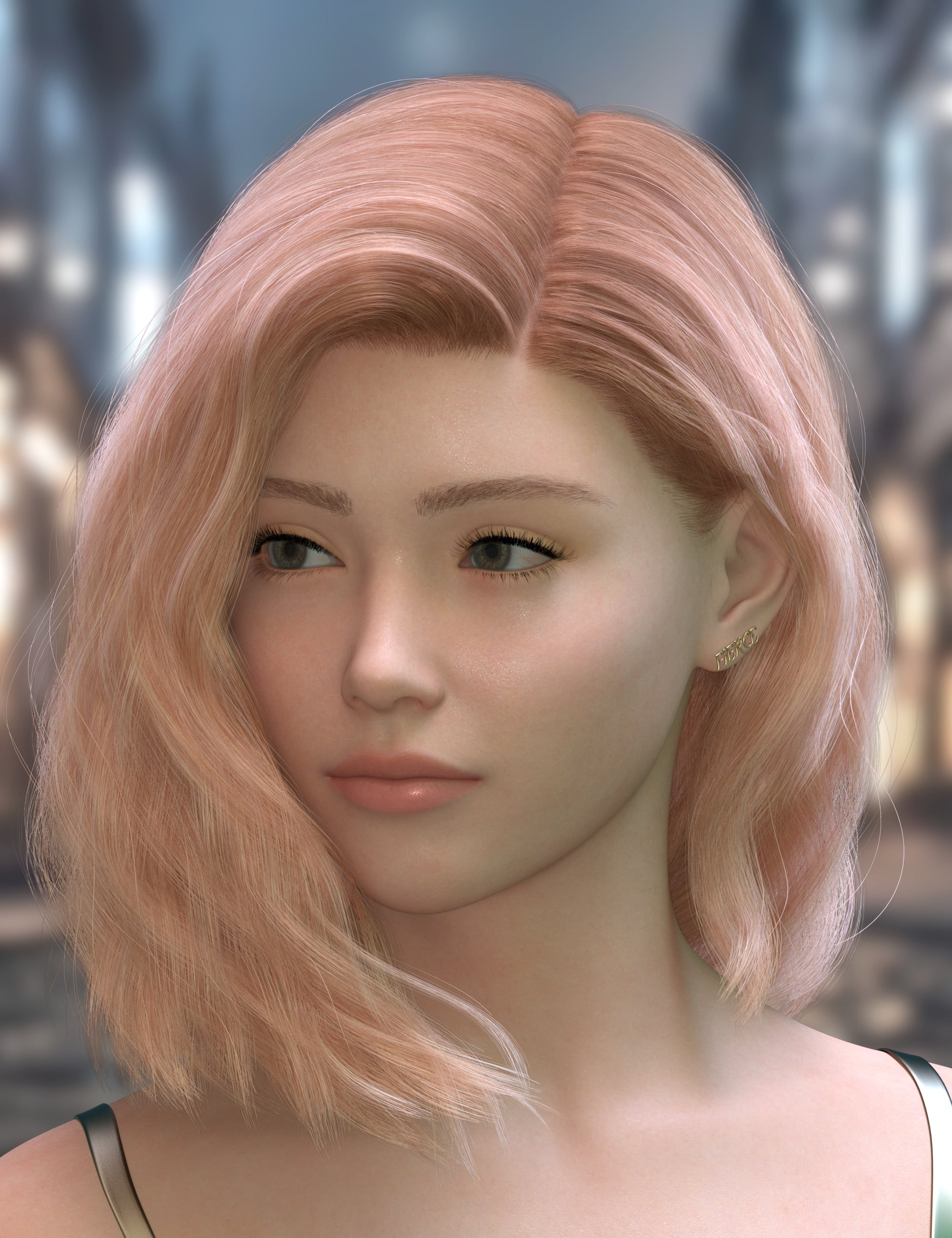 ALO Elara Hair and Hair Clips for Genesis 9, 8, and 8.1 Female | Daz 3D