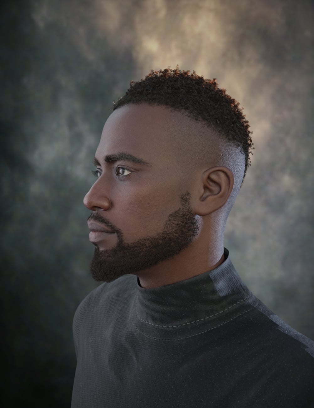 Coby HairStyle and Beard for Genesis 9 | Daz 3D