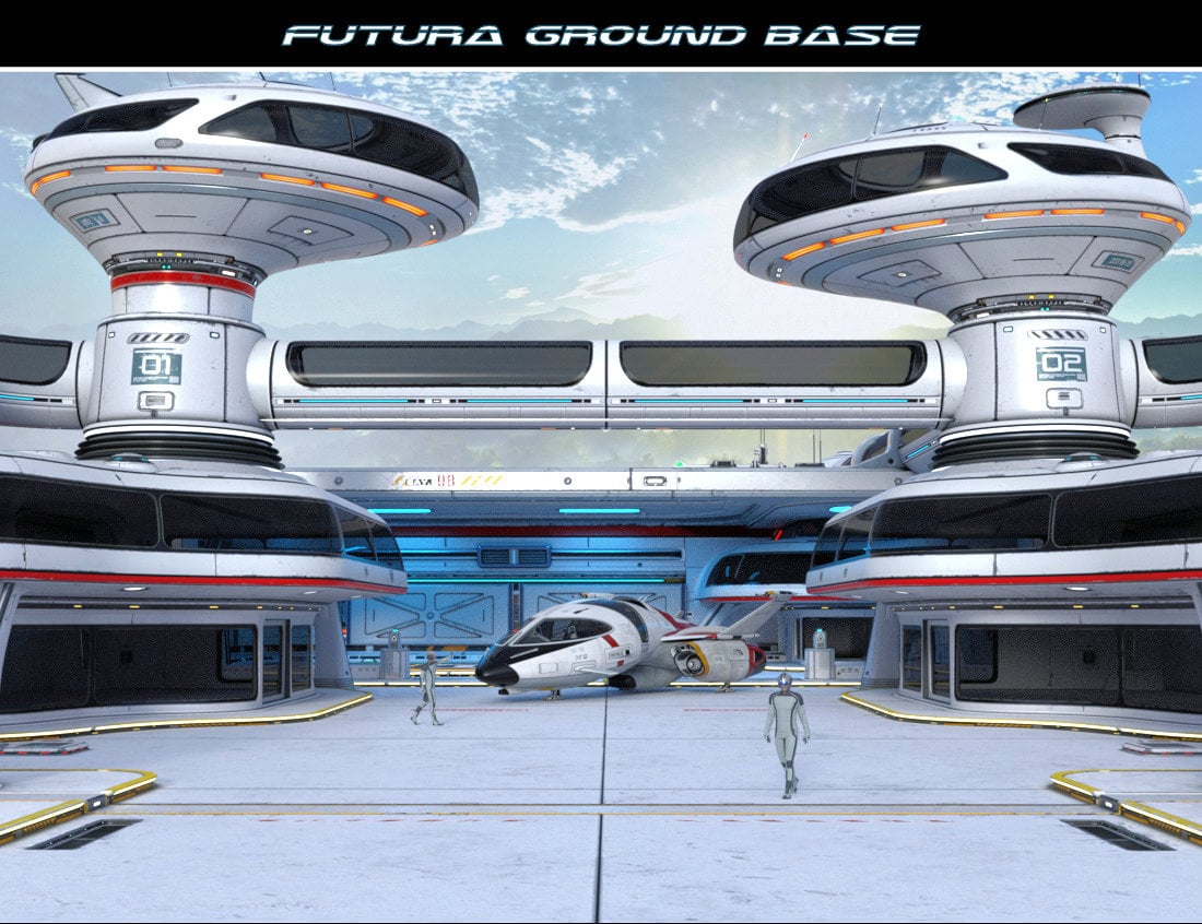 Futura Ground Base | Daz 3D