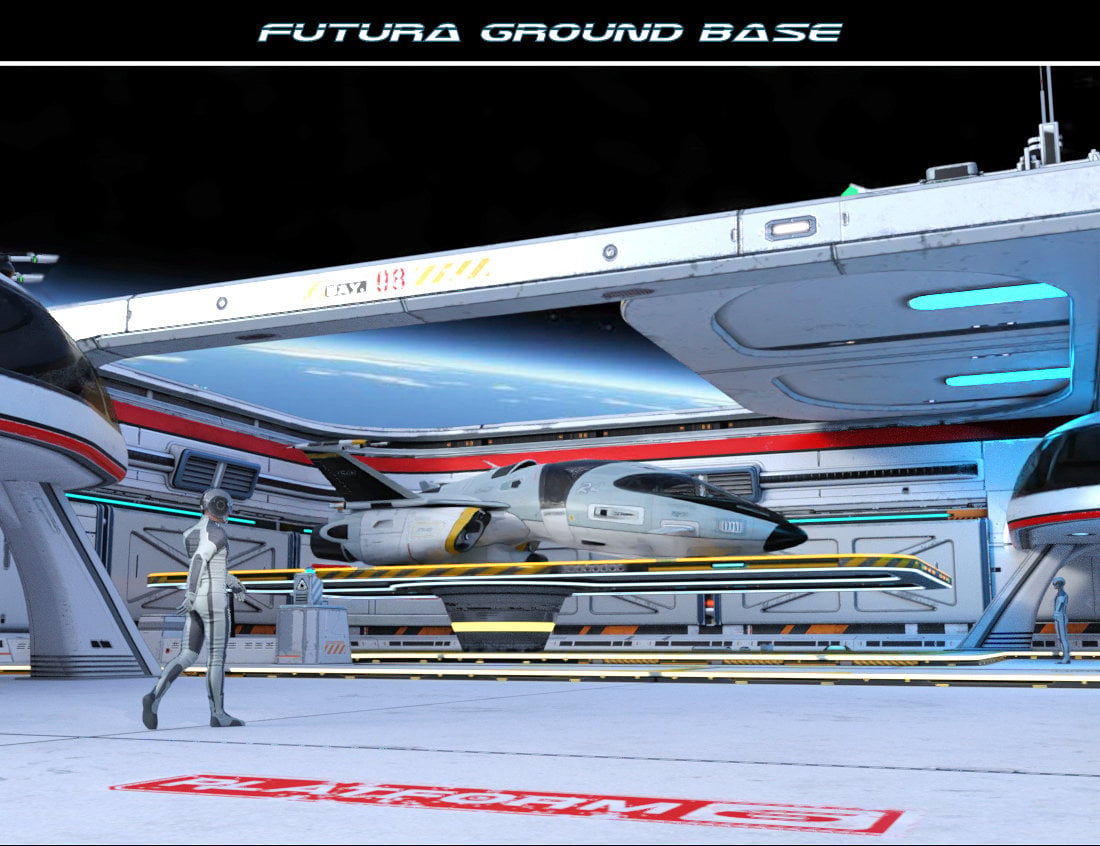 Futura Ground Base | Daz 3D