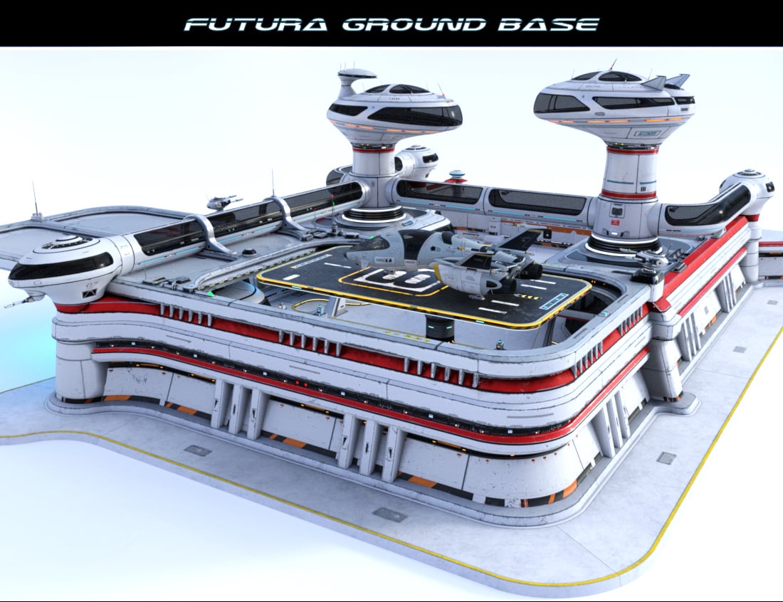 Futura Ground Base | Daz 3D