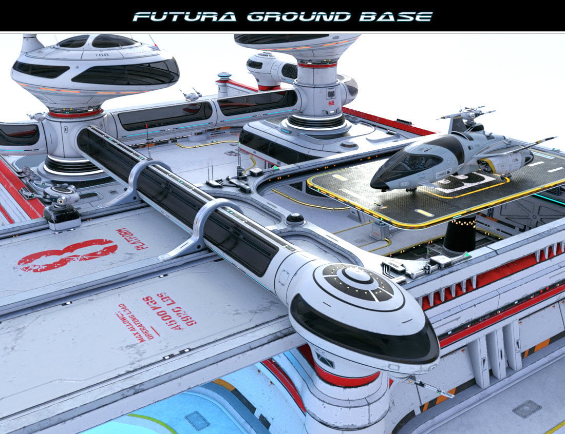 Futura Ground Base | Daz 3D