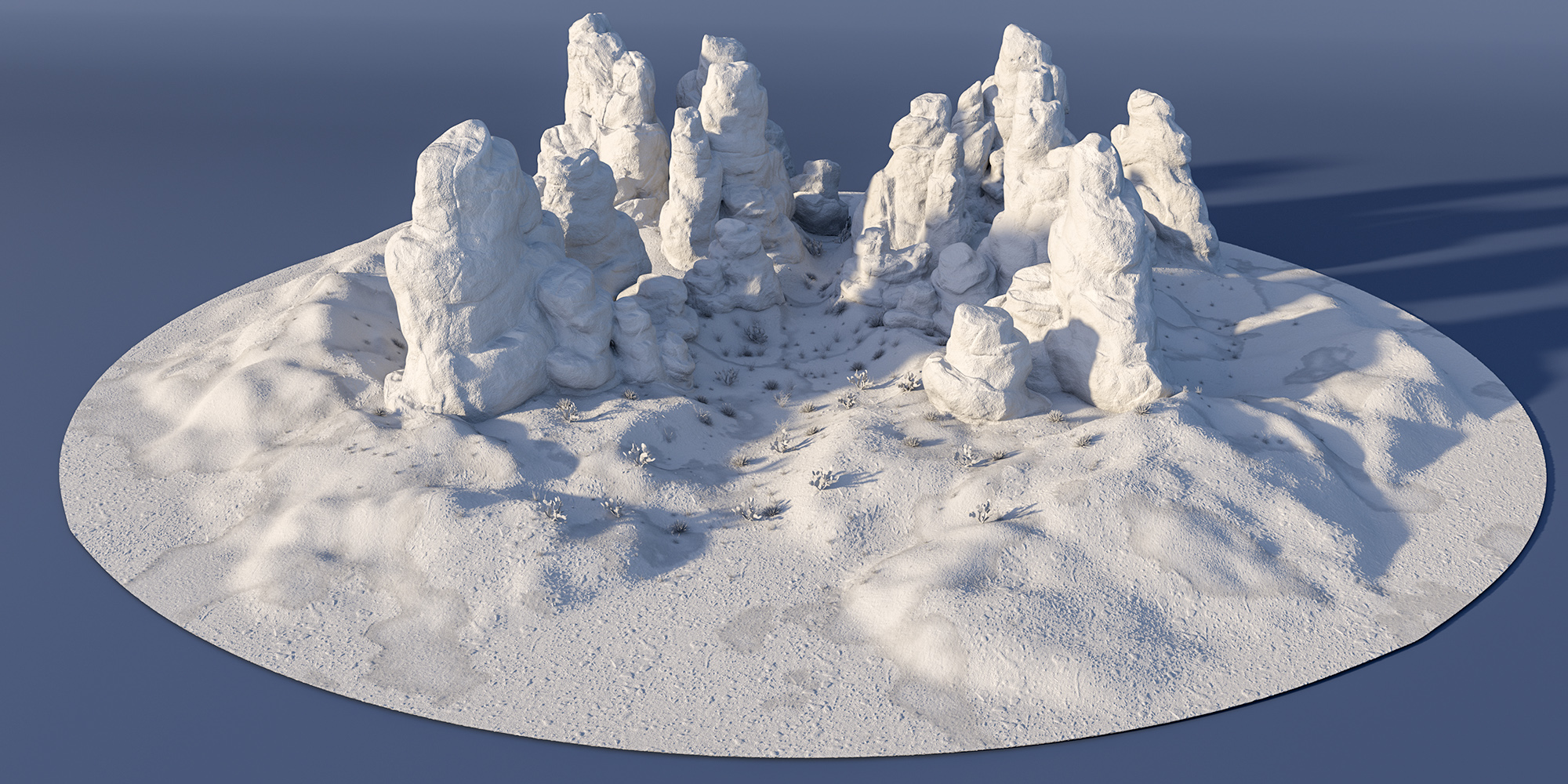 Rocky Desert for Simple Grasslands Expanse | Daz 3D
