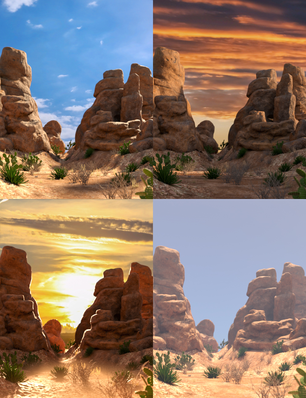 Rocky Desert for Simple Grasslands Expanse | Daz 3D