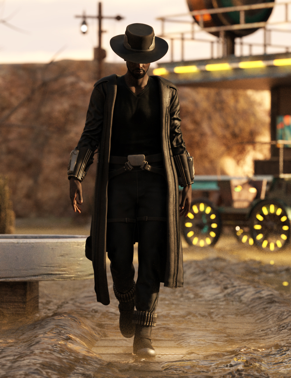 West Gunman Poses for Harlow 9 | Daz 3D