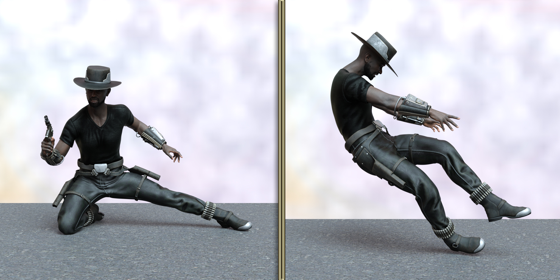 West Gunman Poses for Harlow 9 | Daz 3D