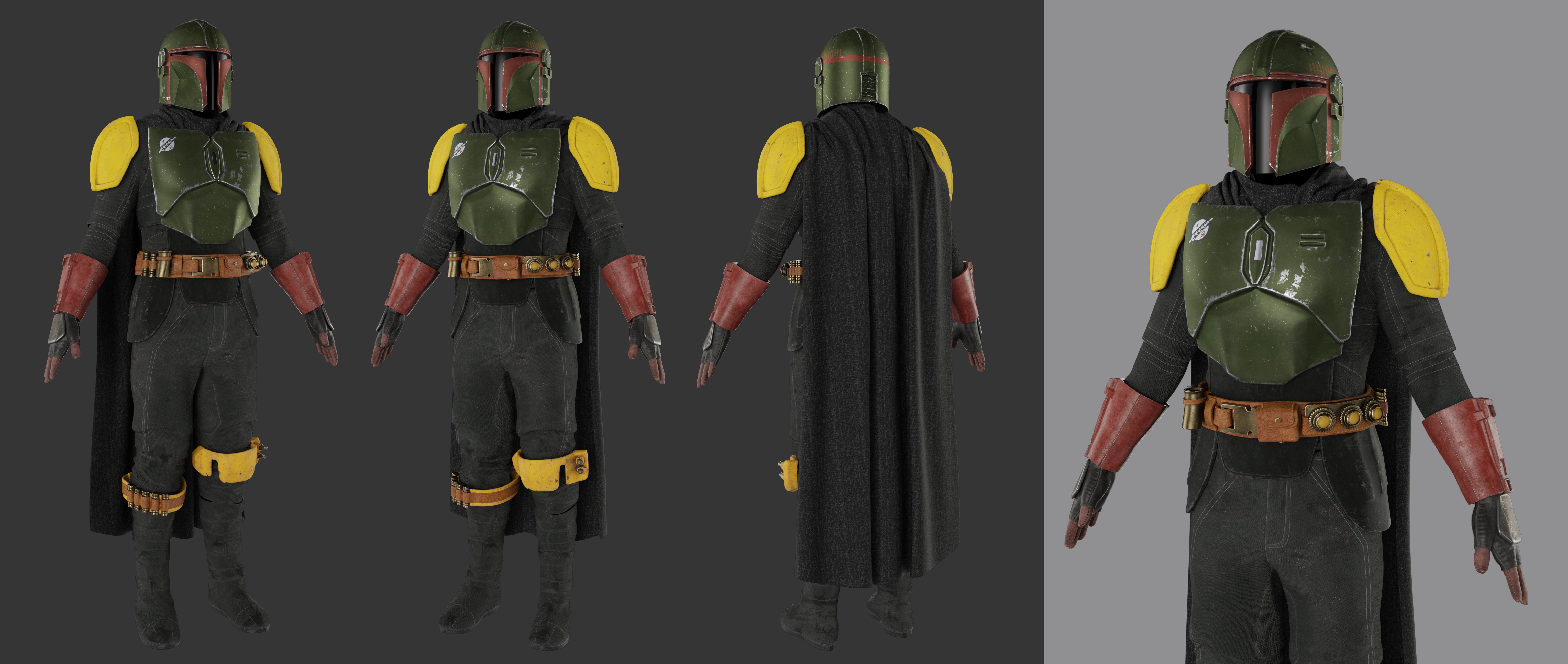 BW Rogue Marshal Outfit Bounty Hunter Add-On | Daz 3D