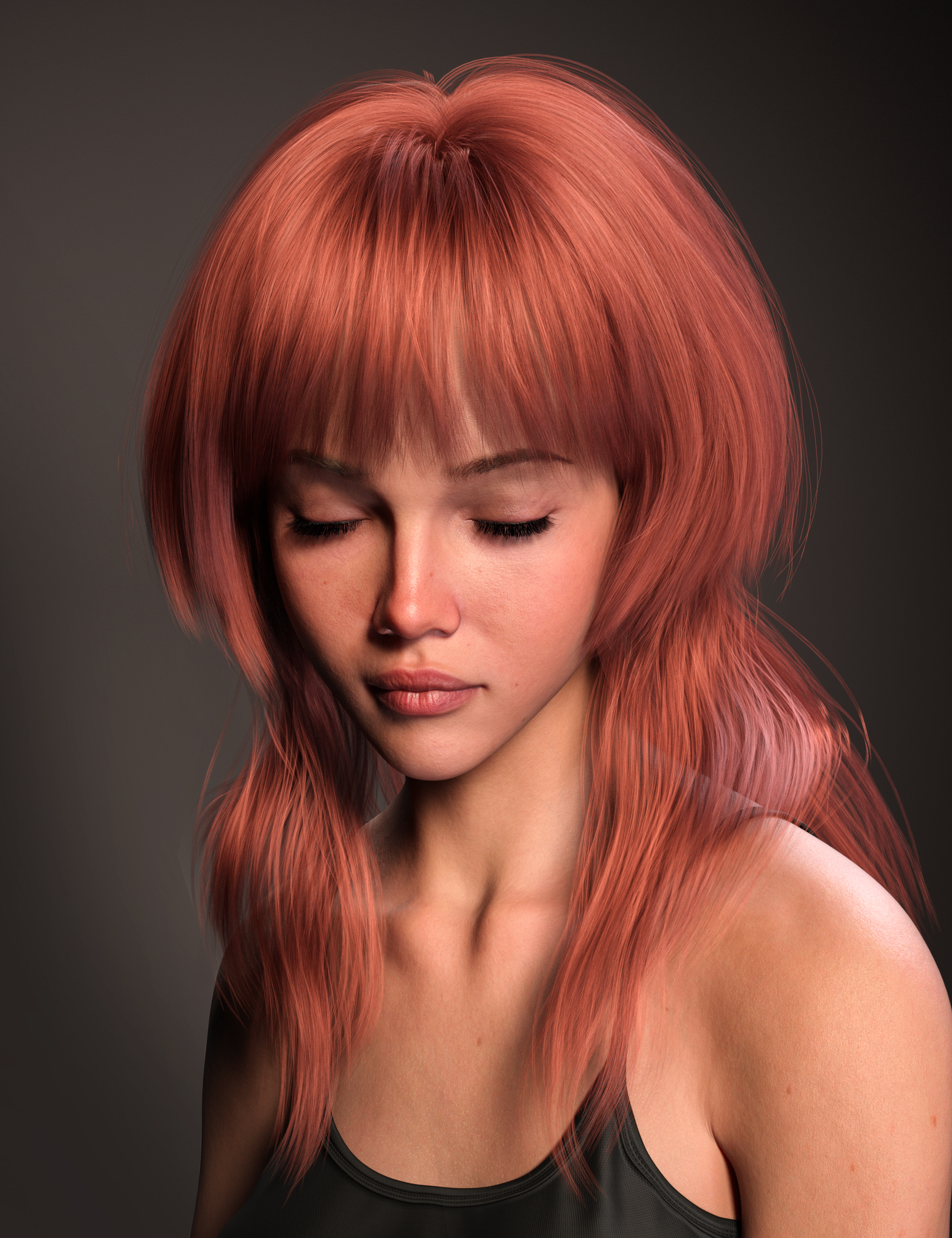 FE Long Jellyfish Hair for Genesis 9 | Daz 3D