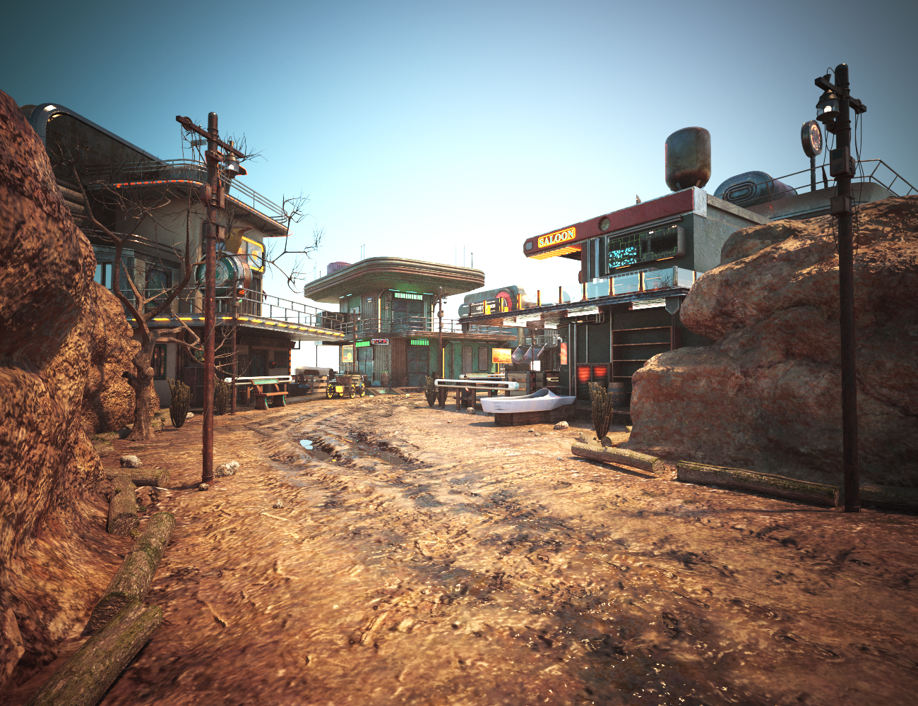 XI Futuristic Western Street | Daz 3D