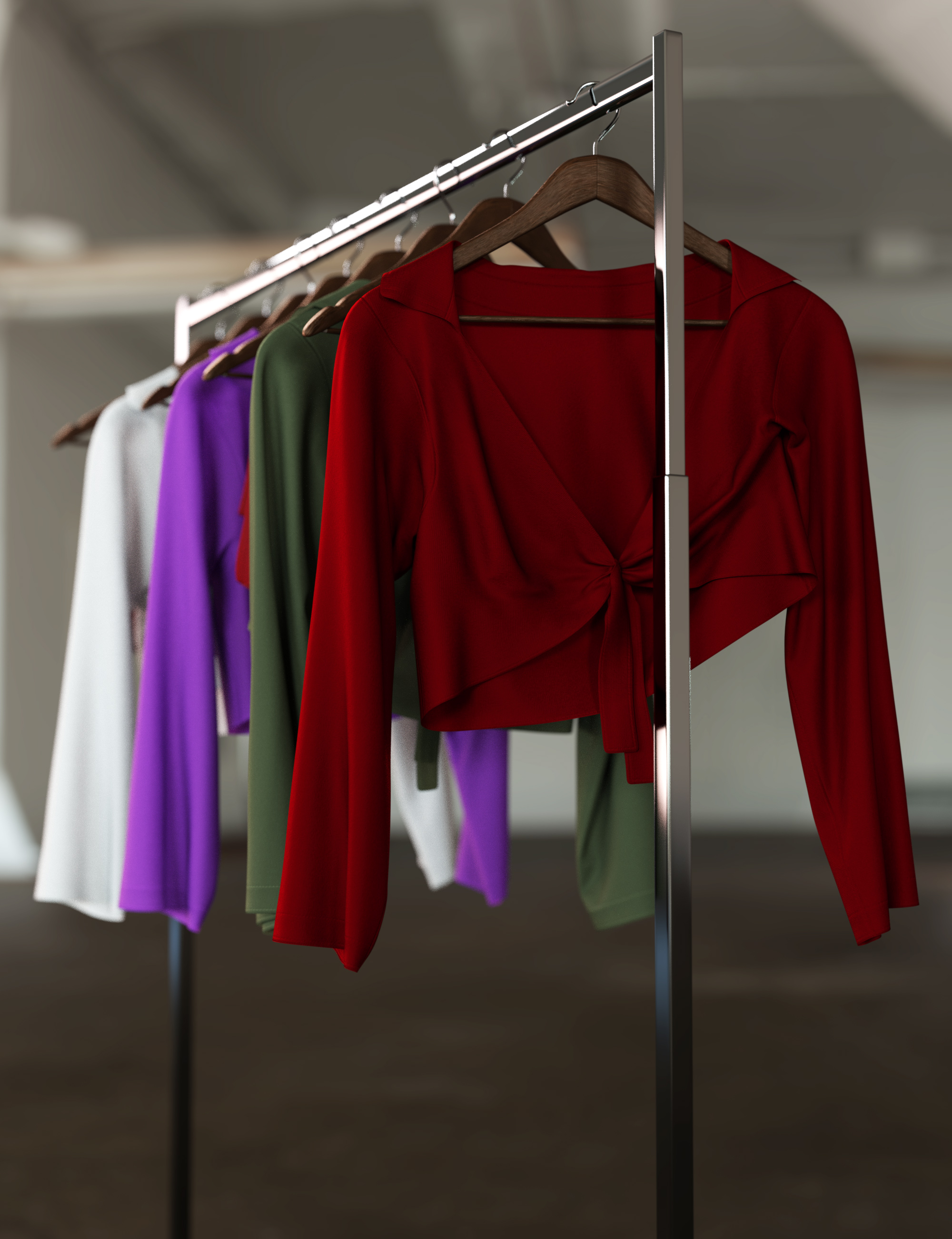 dForce Tied Blouse Outfit for Genesis 9 | Daz 3D