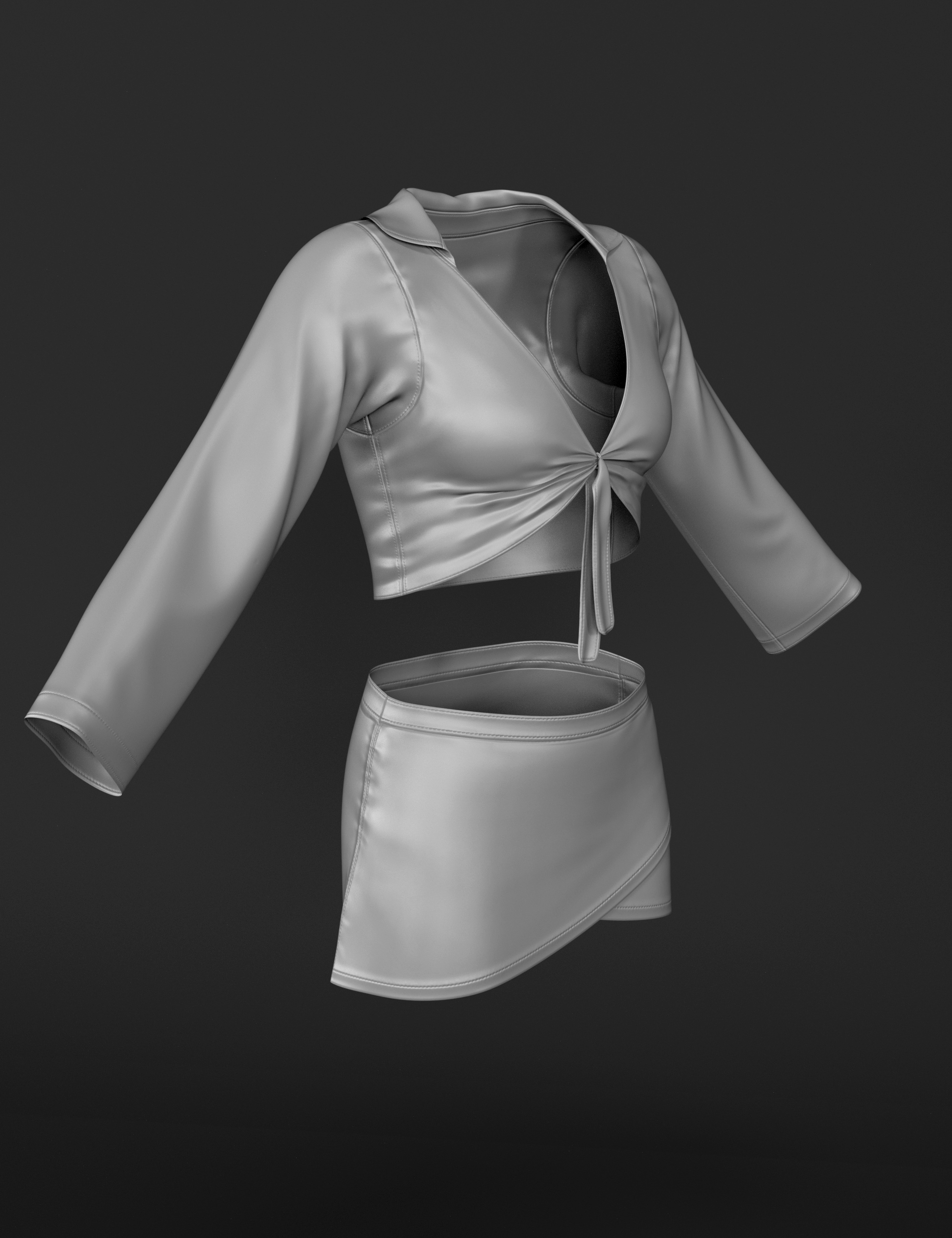 dForce Tied Blouse Outfit for Genesis 9 | Daz 3D