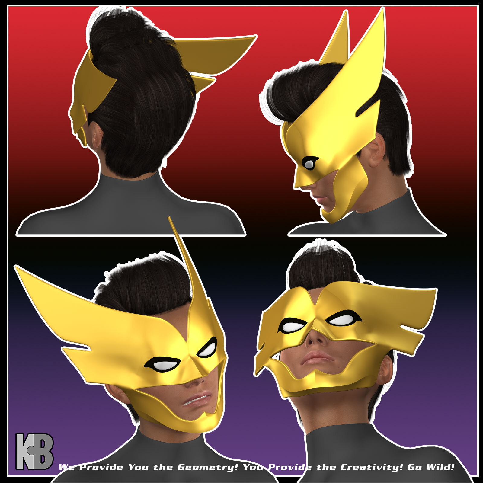 Masks v010 MMKBG3 | Daz 3D