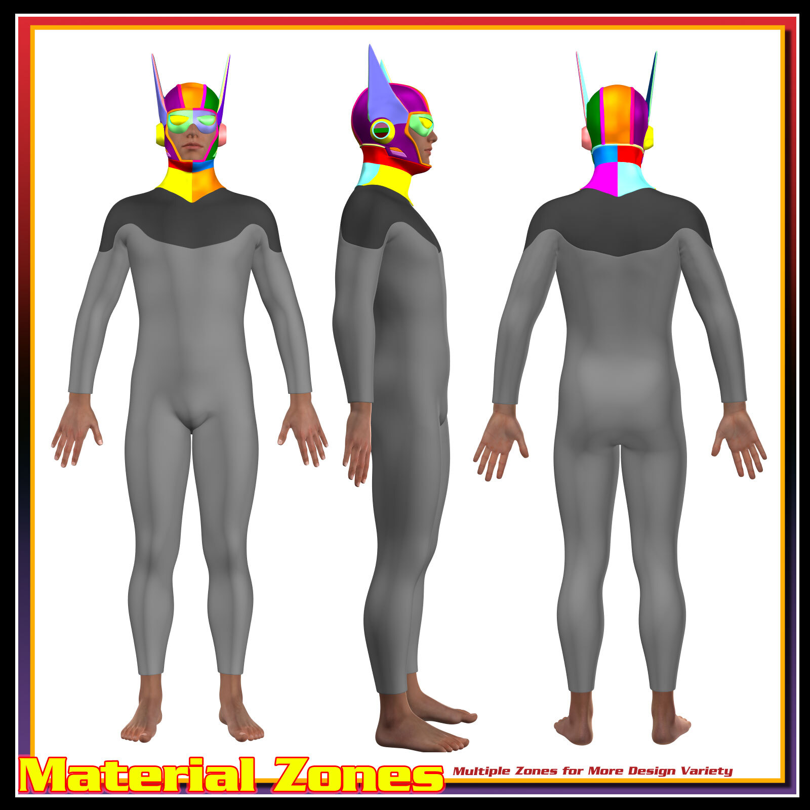 Masks v006 MMKBG3 | Daz 3D