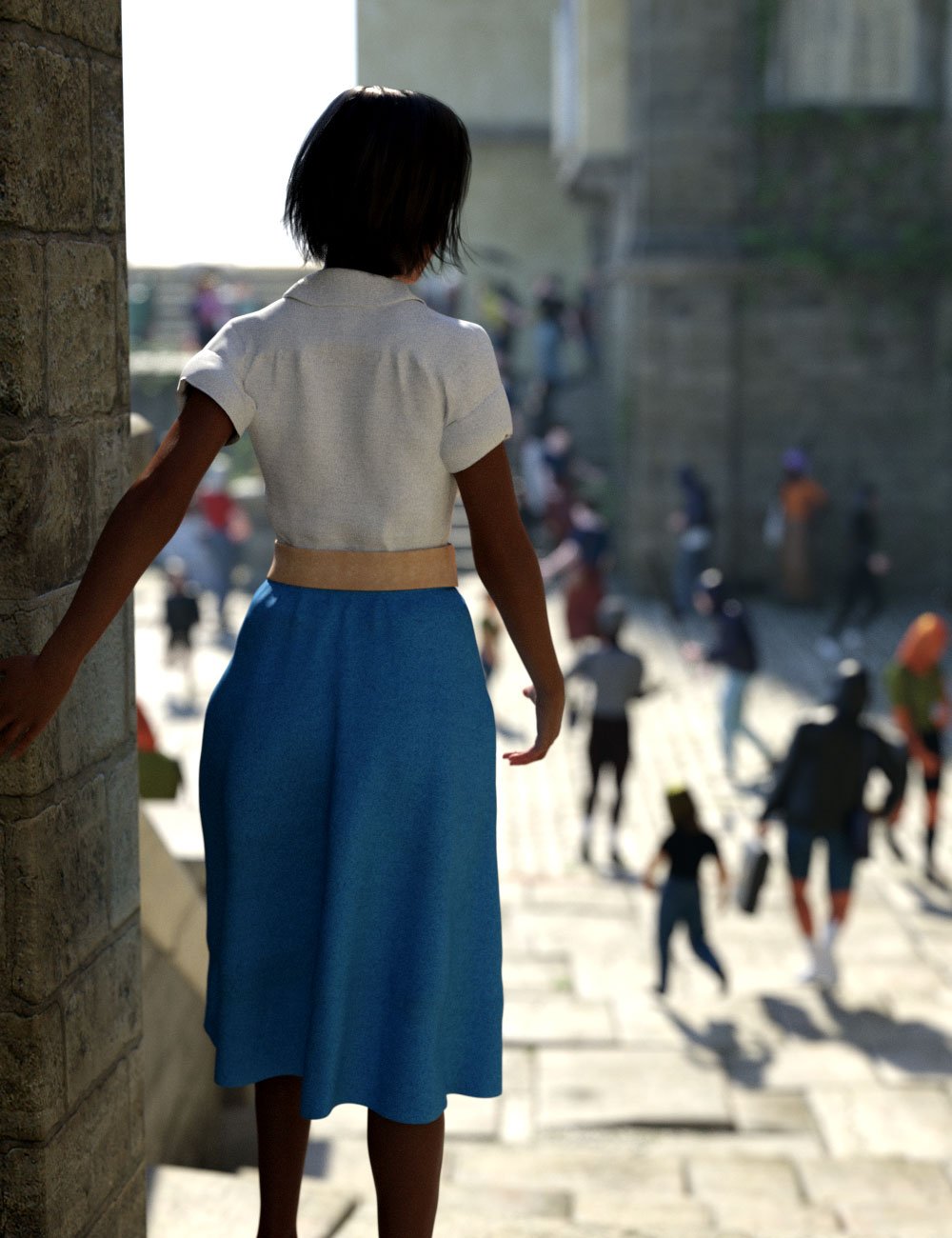 Lowpoly Crowd Creator Bundle | Daz 3D