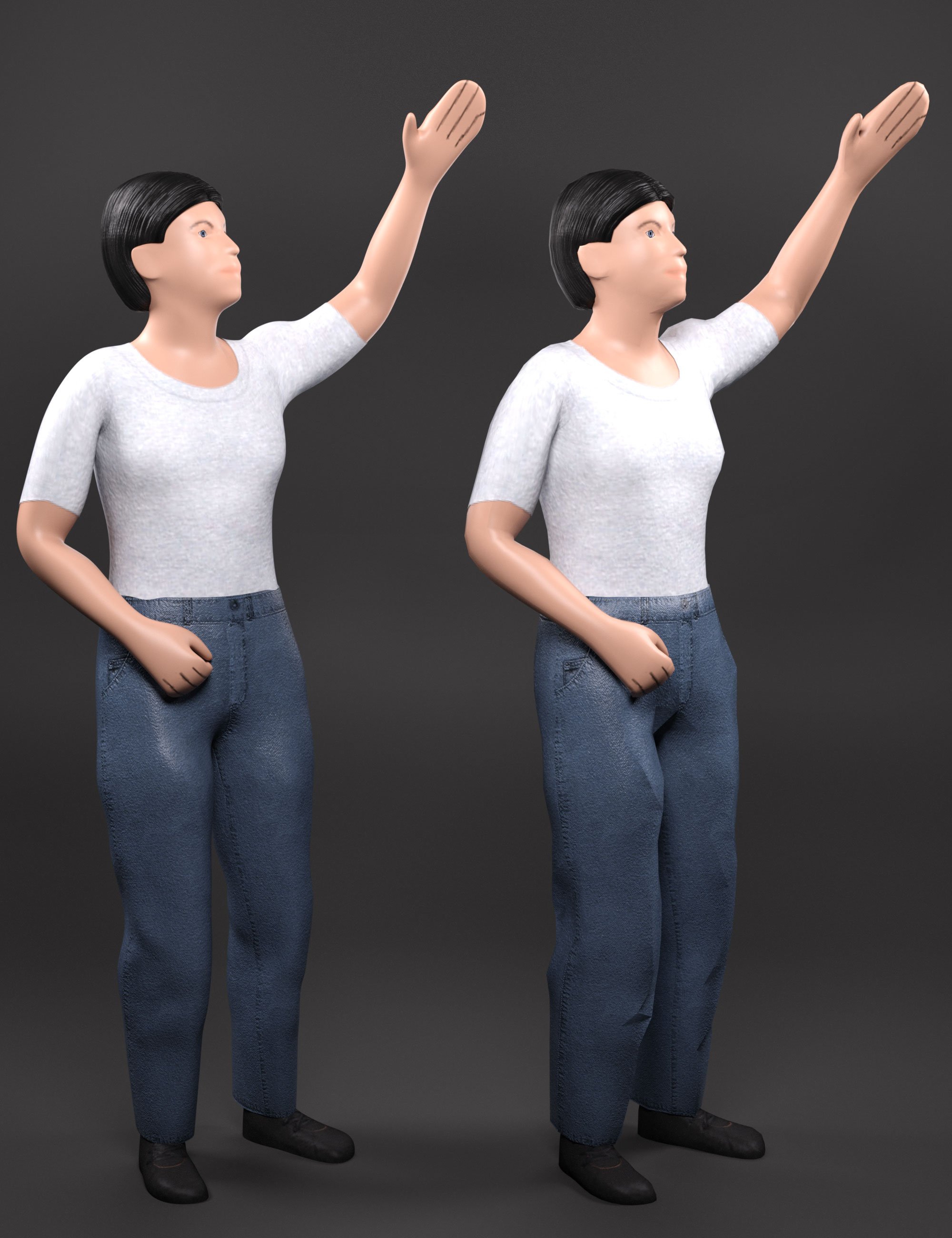 Lowpoly Crowd Creator Bundle | Daz 3D