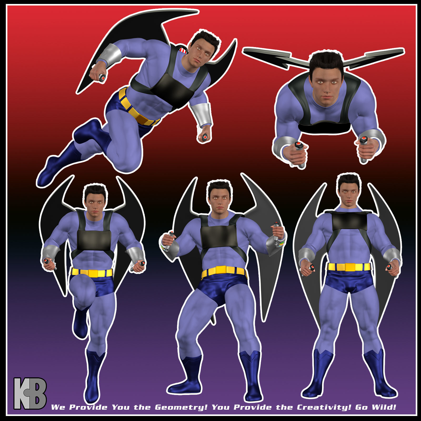 Jet Pack 002 MMKBG3M | Daz 3D