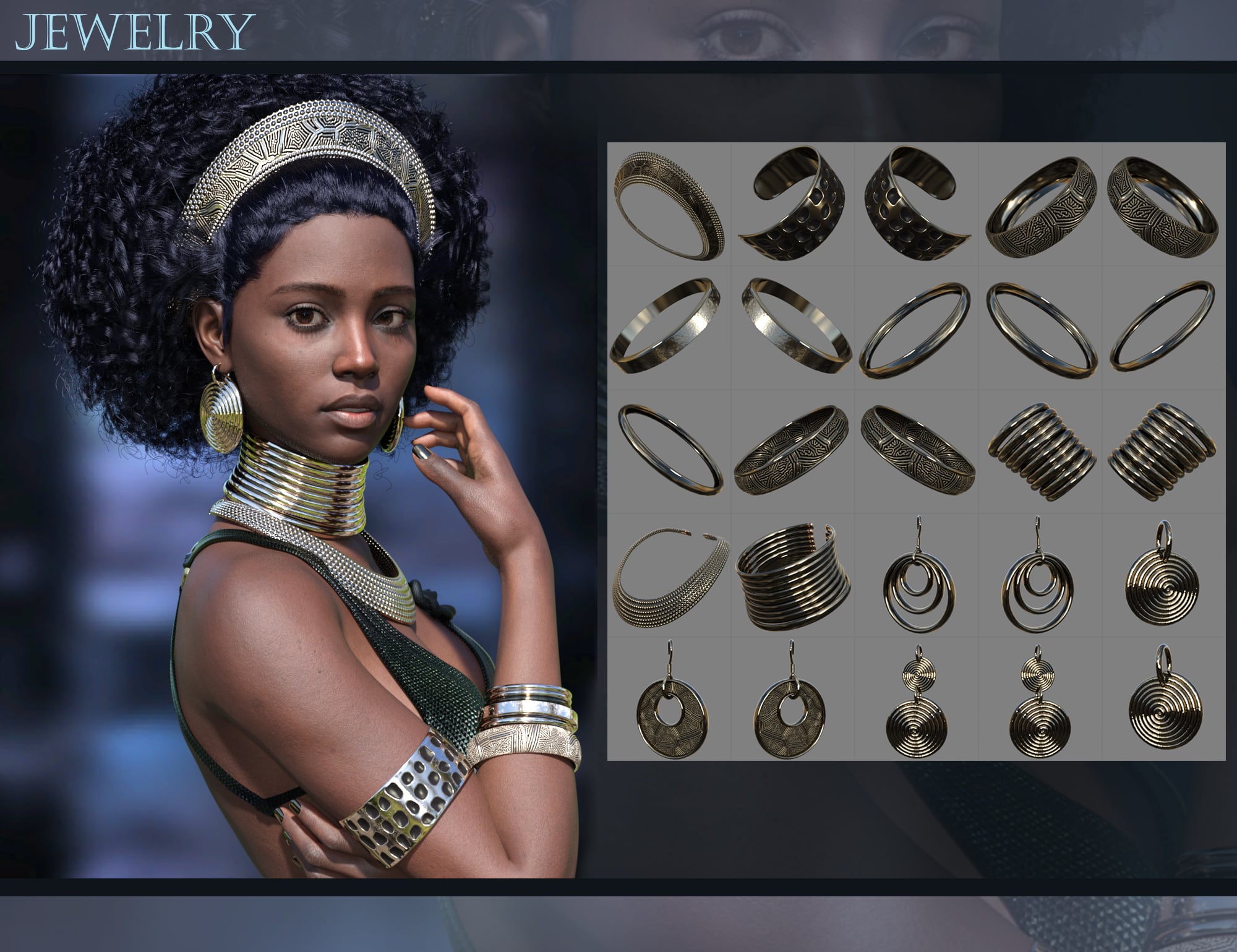 MRL Regal Accessories for Genesis 9 | Daz 3D
