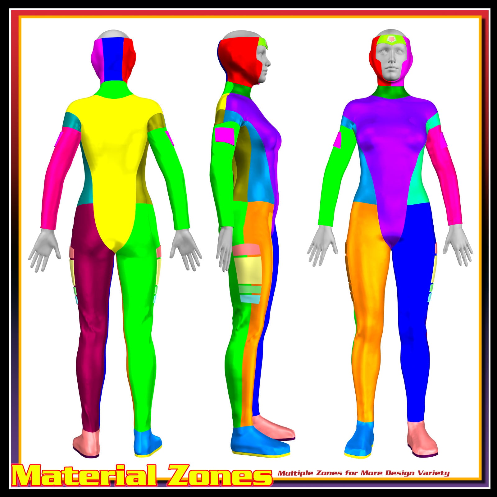 Bodysuit 016 MMKBG3F | Daz 3D