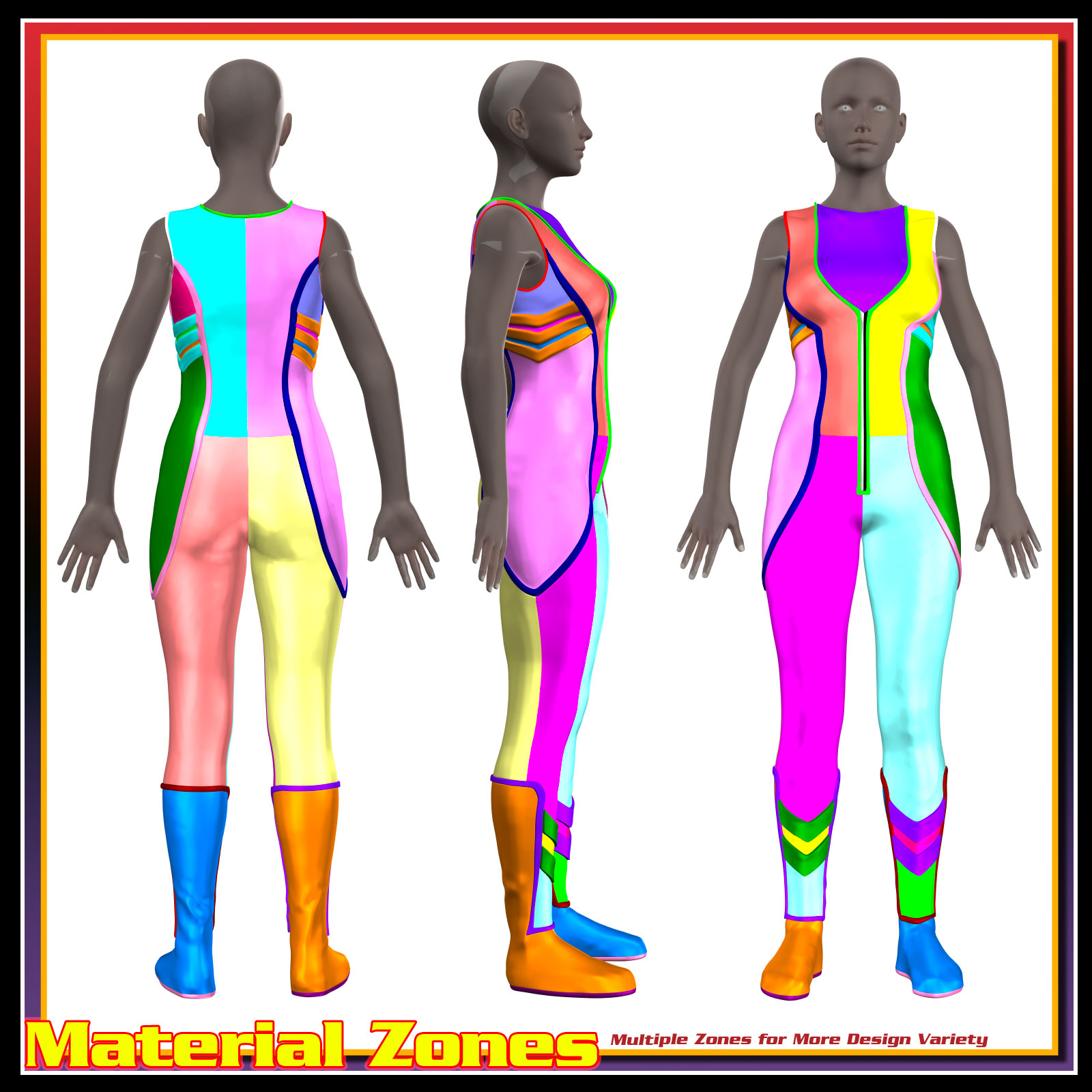 Bodysuit 026 MMKBG3F | Daz 3D