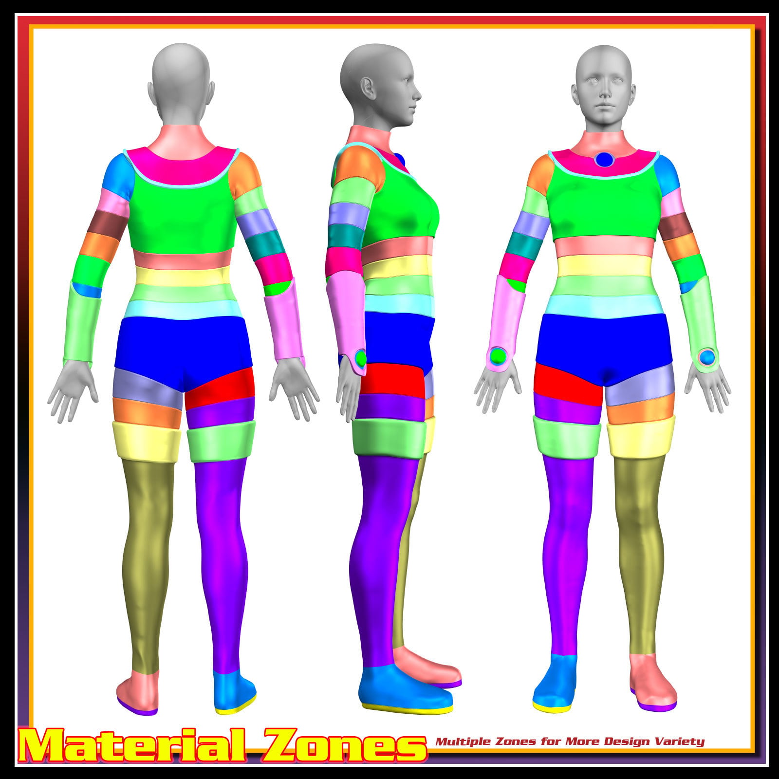 Bodysuit 042 MMKBG3F | Daz 3D