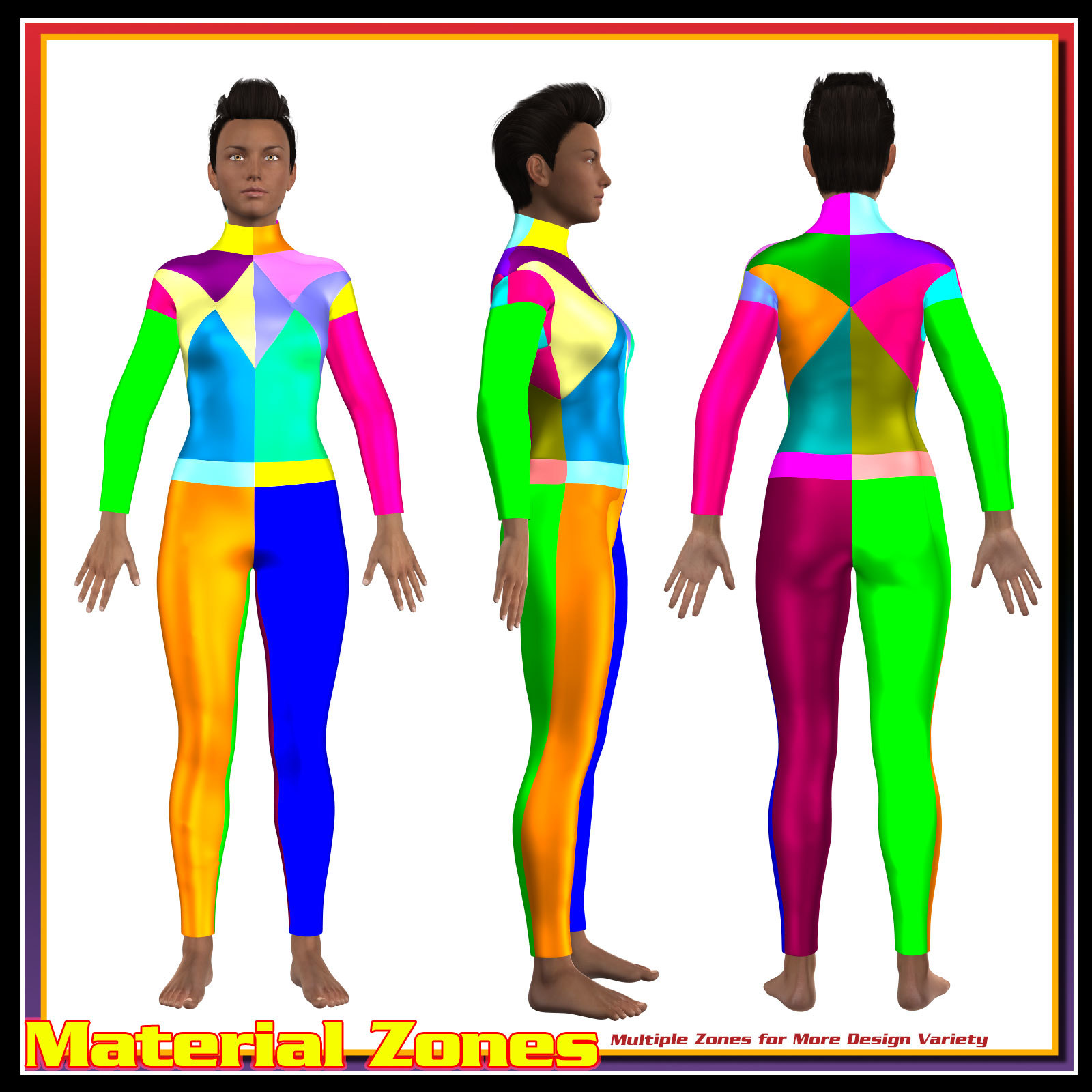 Bodysuit 076 MMKBG3F | Daz 3D