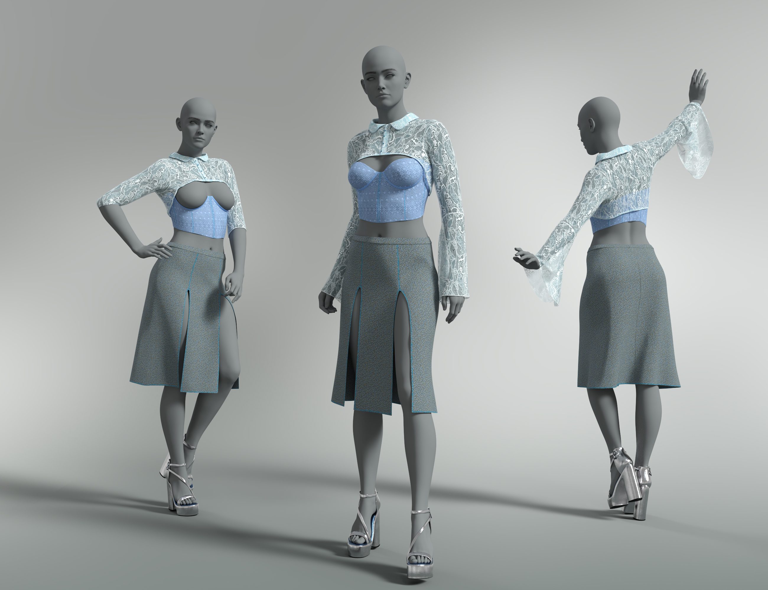 dForce Octavia Outfit for Genesis 9 | Daz 3D