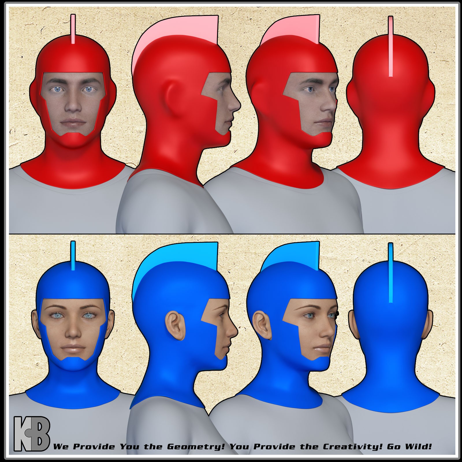 RiffMasks 003 MMKBG8 | Daz 3D