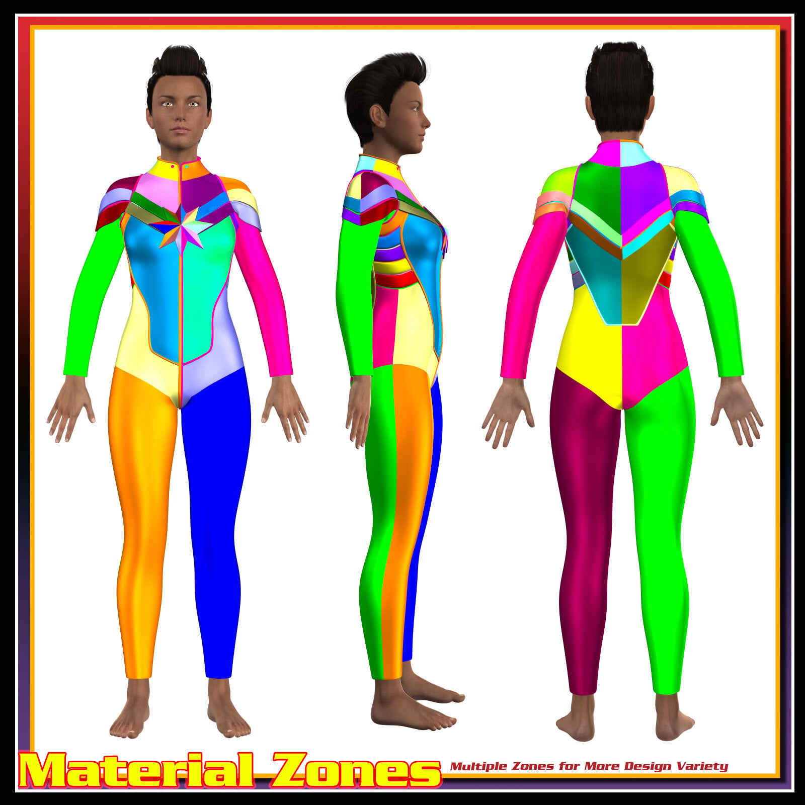 Bodysuit 087 MMKBG3F | Daz 3D