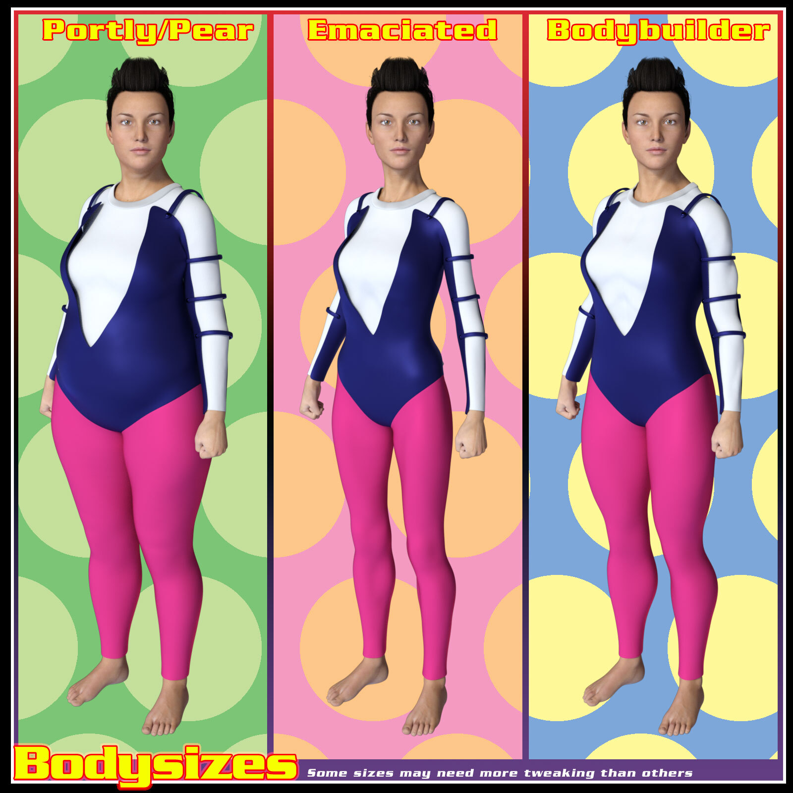 Bodysuit 090 MMKBG3F | Daz 3D