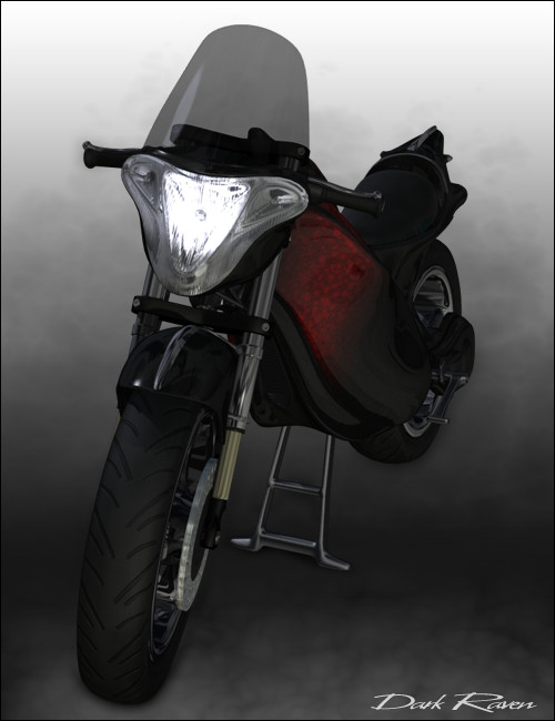 Dark Raven Motorcycle | Daz 3D
