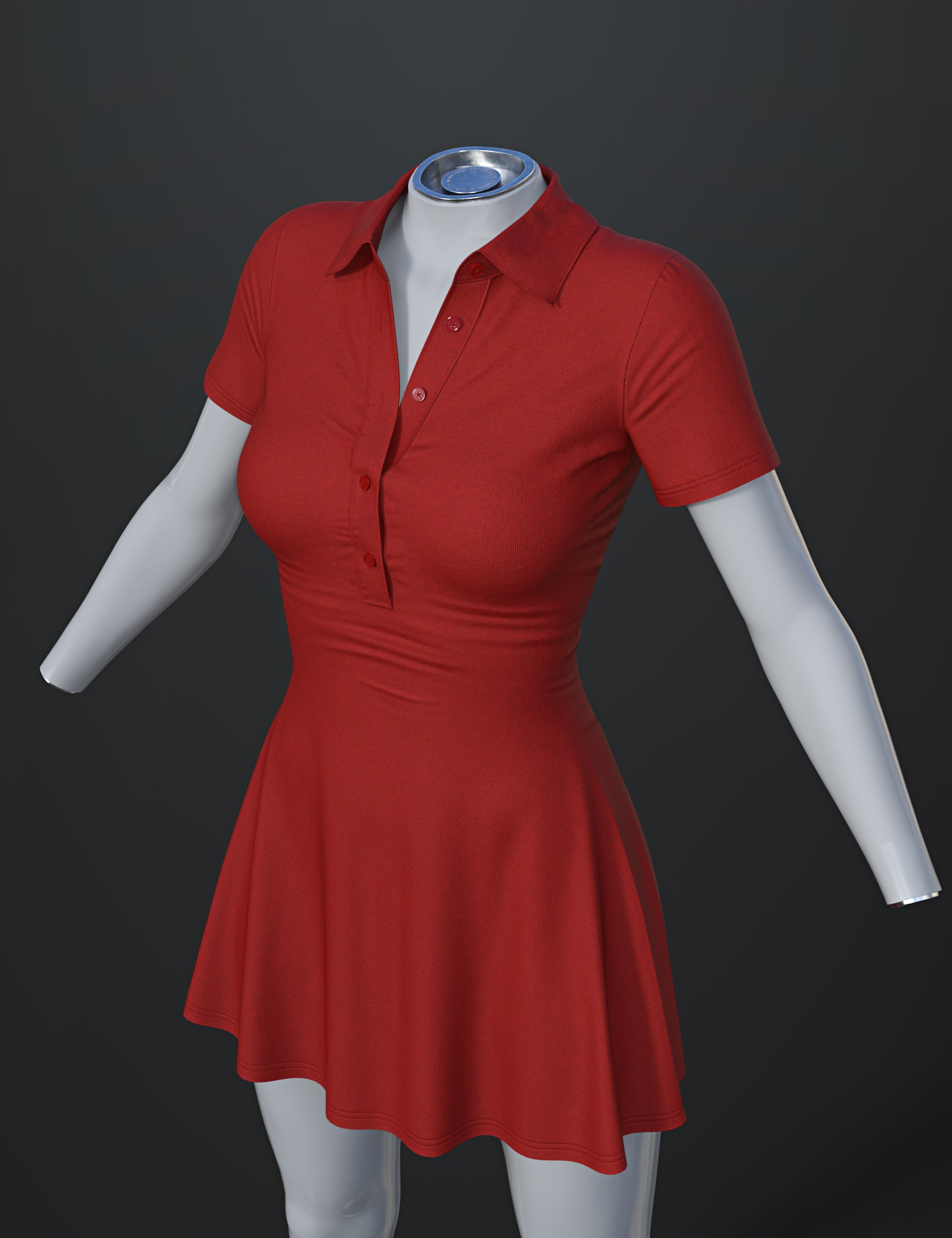 dForce SU One Piece Dress for Genesis 9, 8.1, and 8 Female | Daz 3D