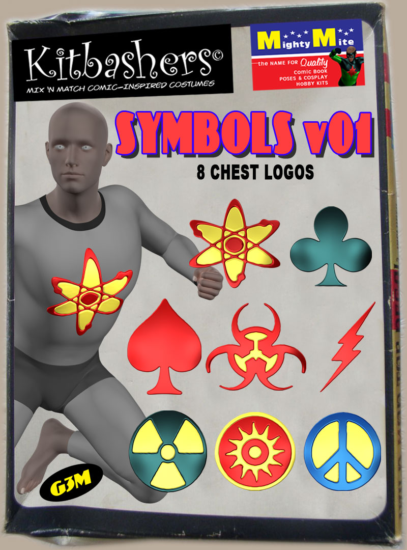 Chest Symbols v01 MMKBG3M | Daz 3D
