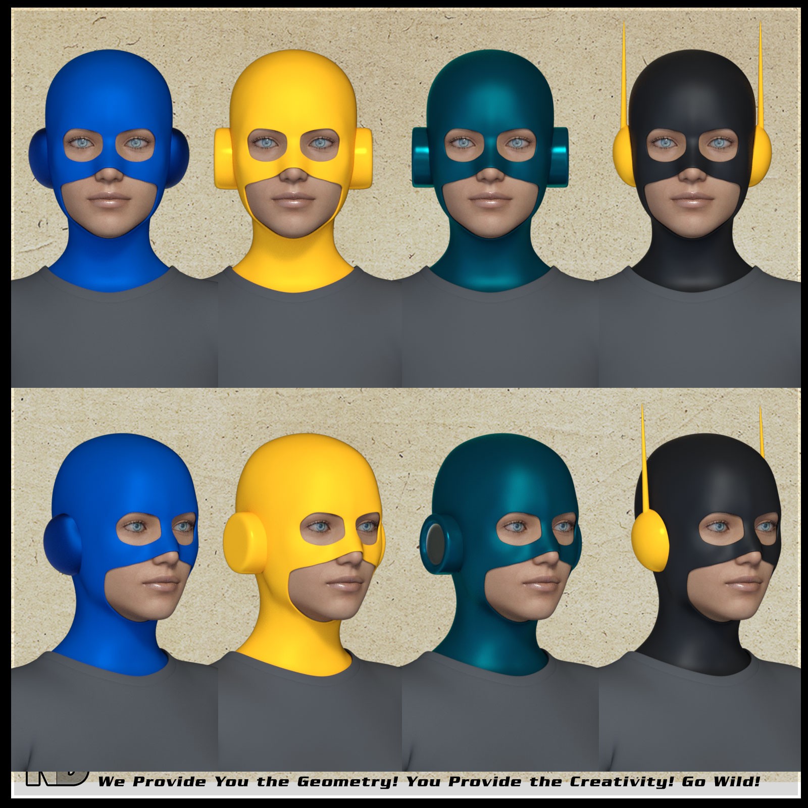 Headgear 018 MMKB | Daz 3D