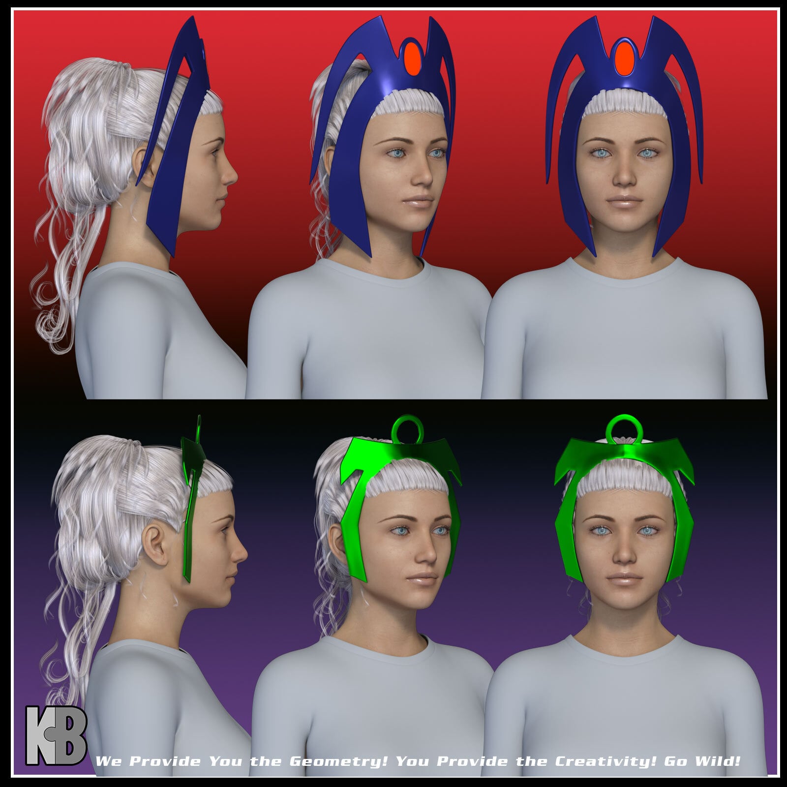 Headgear 010 MMKBG | Daz 3D