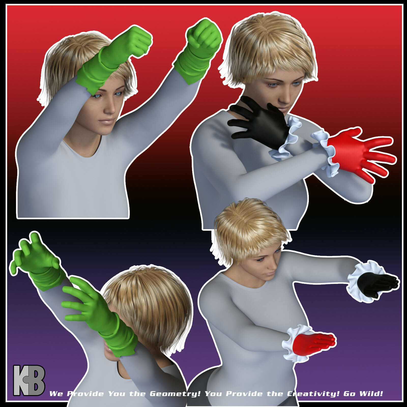 Handwear 002 MMKBG8F | Daz 3D