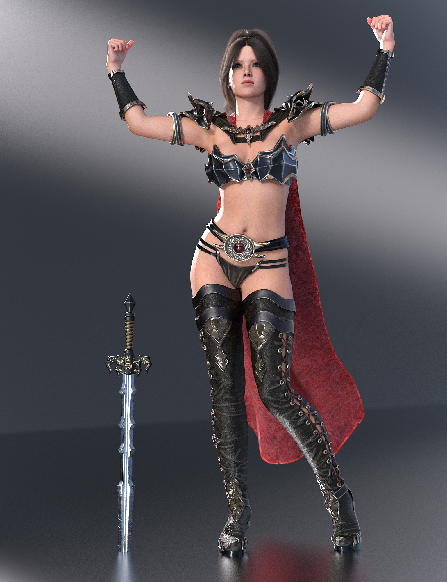 EF Dark Power Outfit for Genesis 9 | Daz 3D